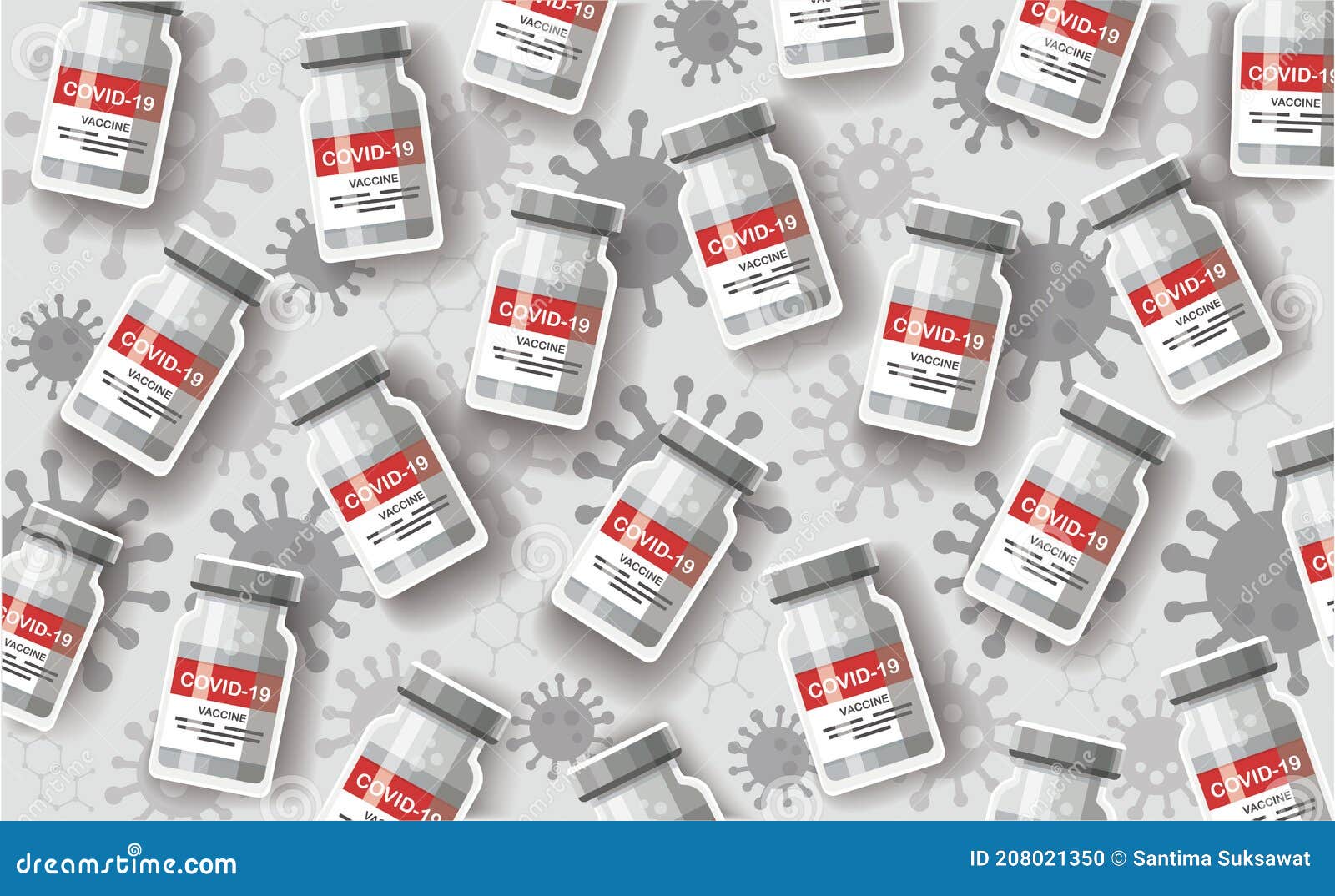 Vaccine Background. Vaccination Concept. Health Care and Protection ...