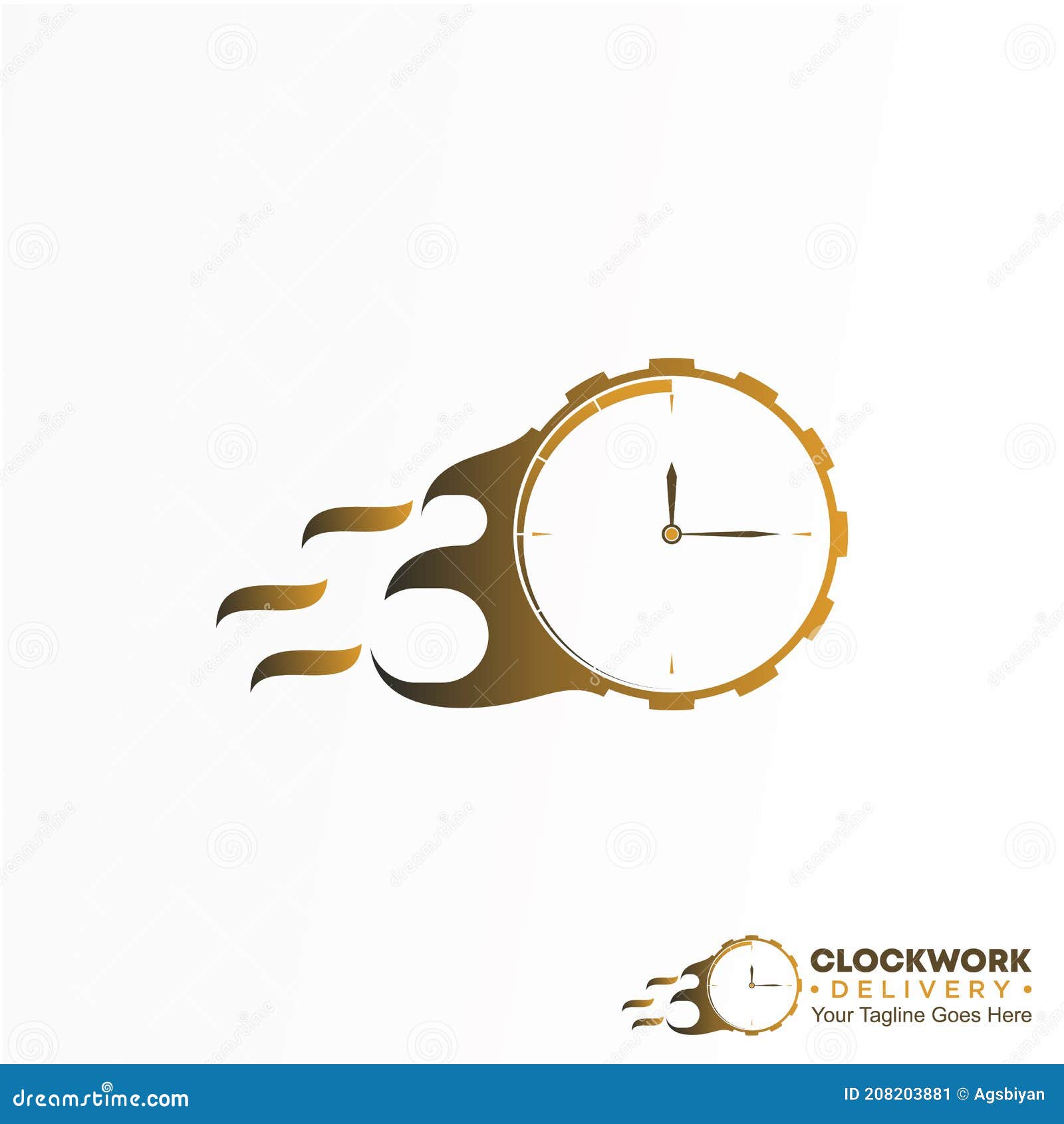 Logo, Concept, Graphic, Design Combination of Clock, Gear and Speed ...