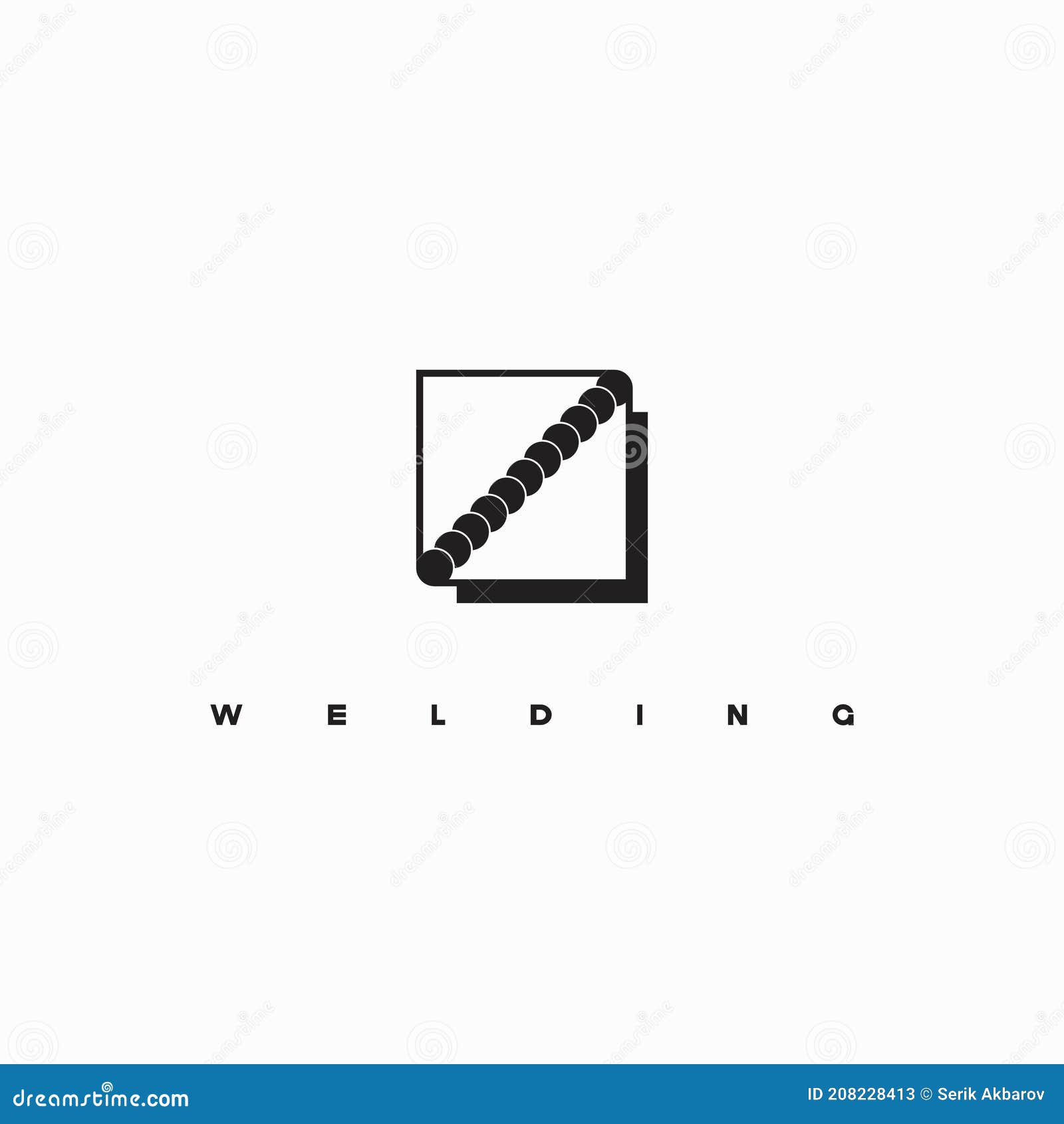 Illustration Consisting of the Image of the Weld Bead Stock Vector ...