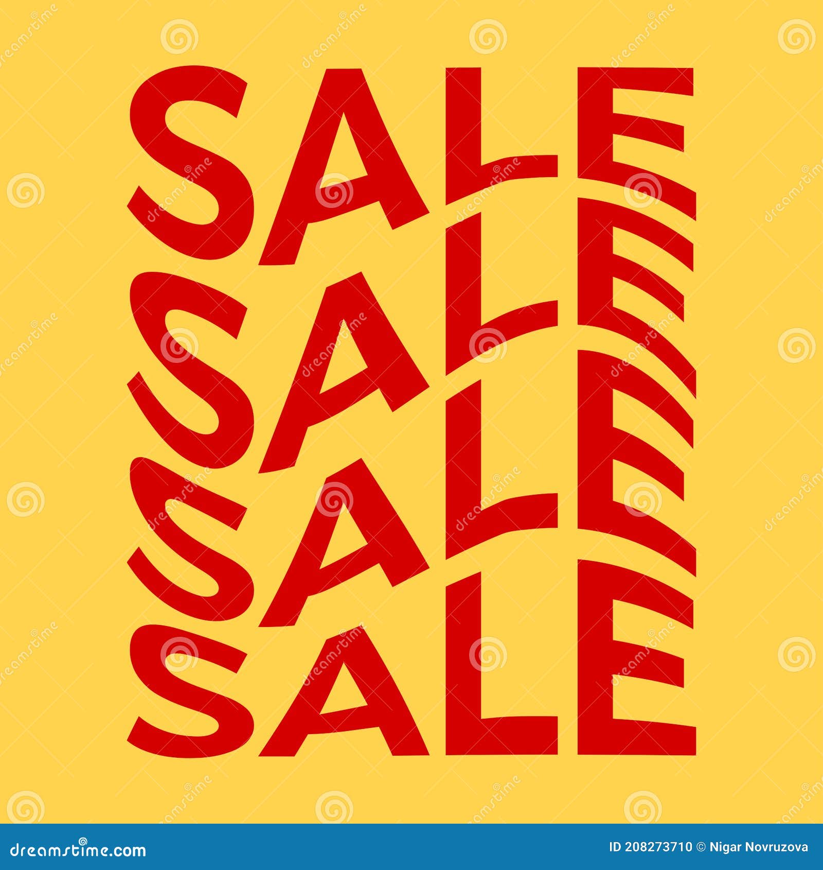 Sale Wave Text Vector Illustration Abstract Shape. Stock Vector ...