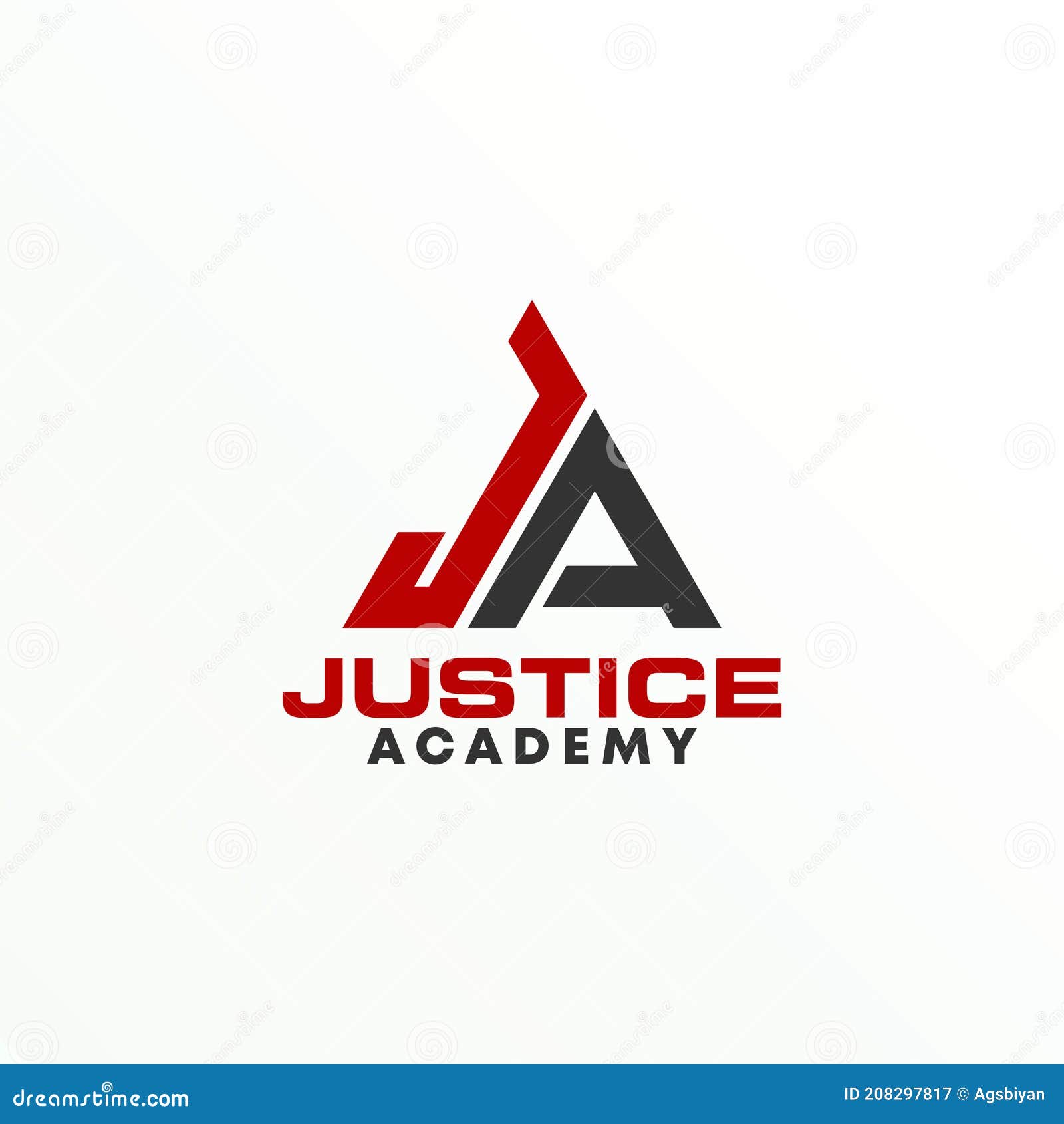 Letter Logos. JA Font. Font Concept. Triangular Shape. Justice Academy ...