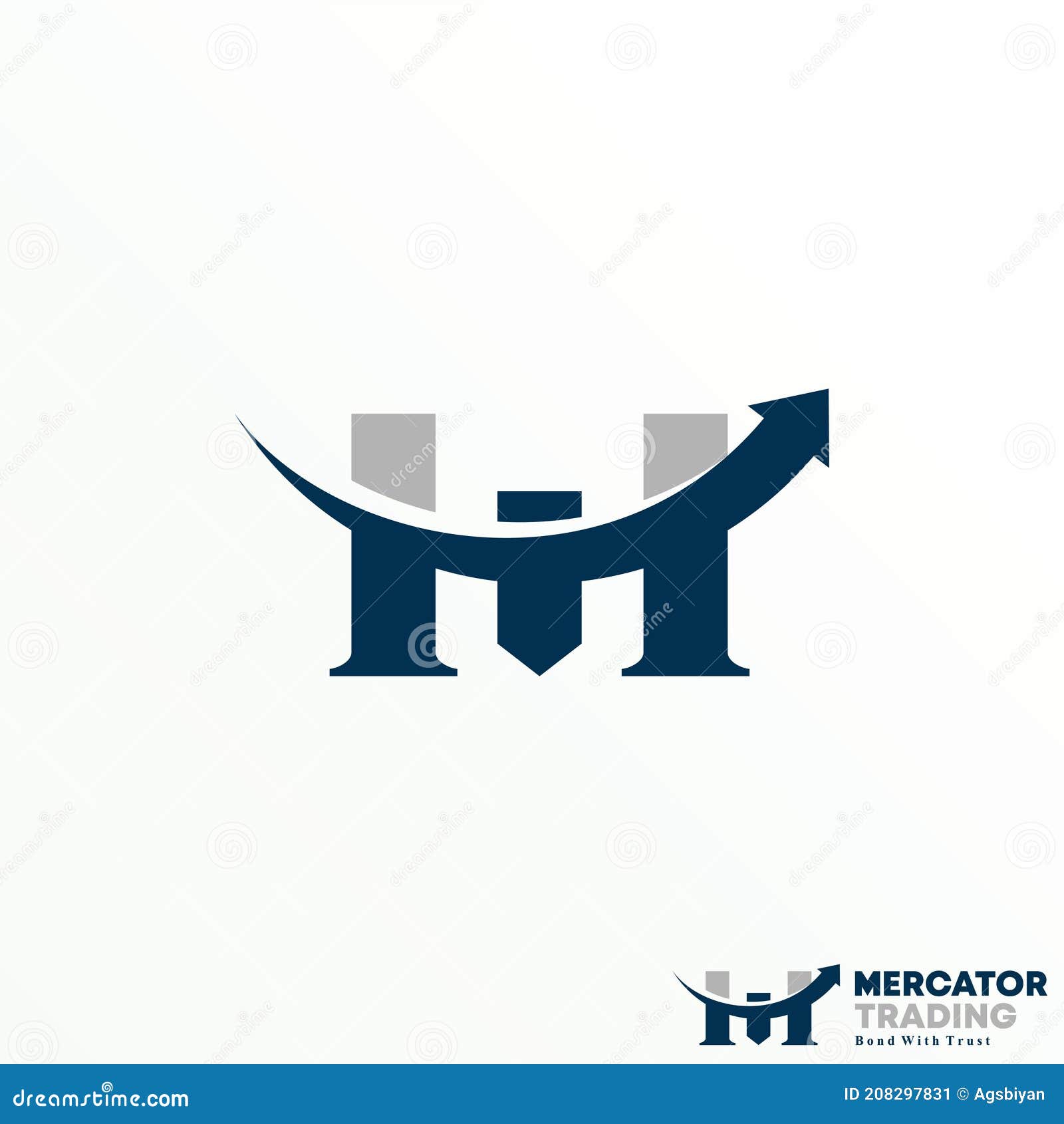 Trading Logo, Graph Design, Font M, Letter M, Symbol M. Stock Vector ...