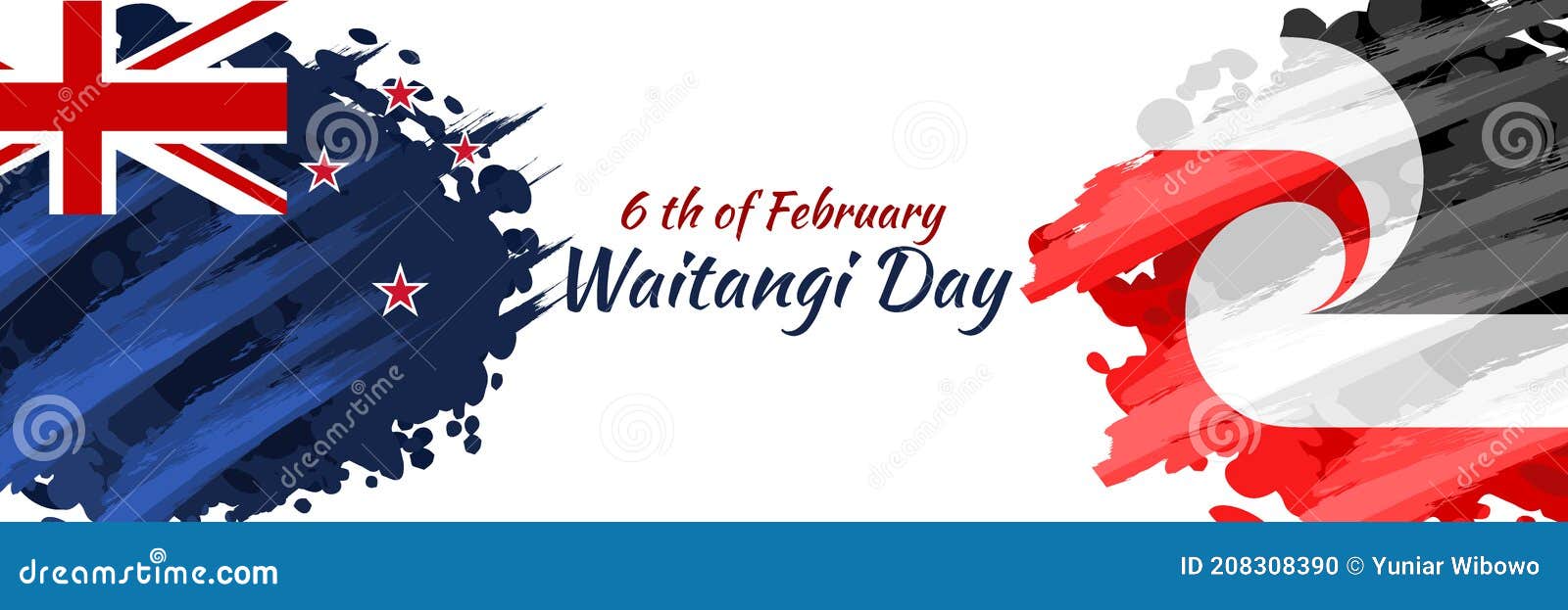 February 6, Happy Waitangi Day Vector Illustration. Stock Vector ...