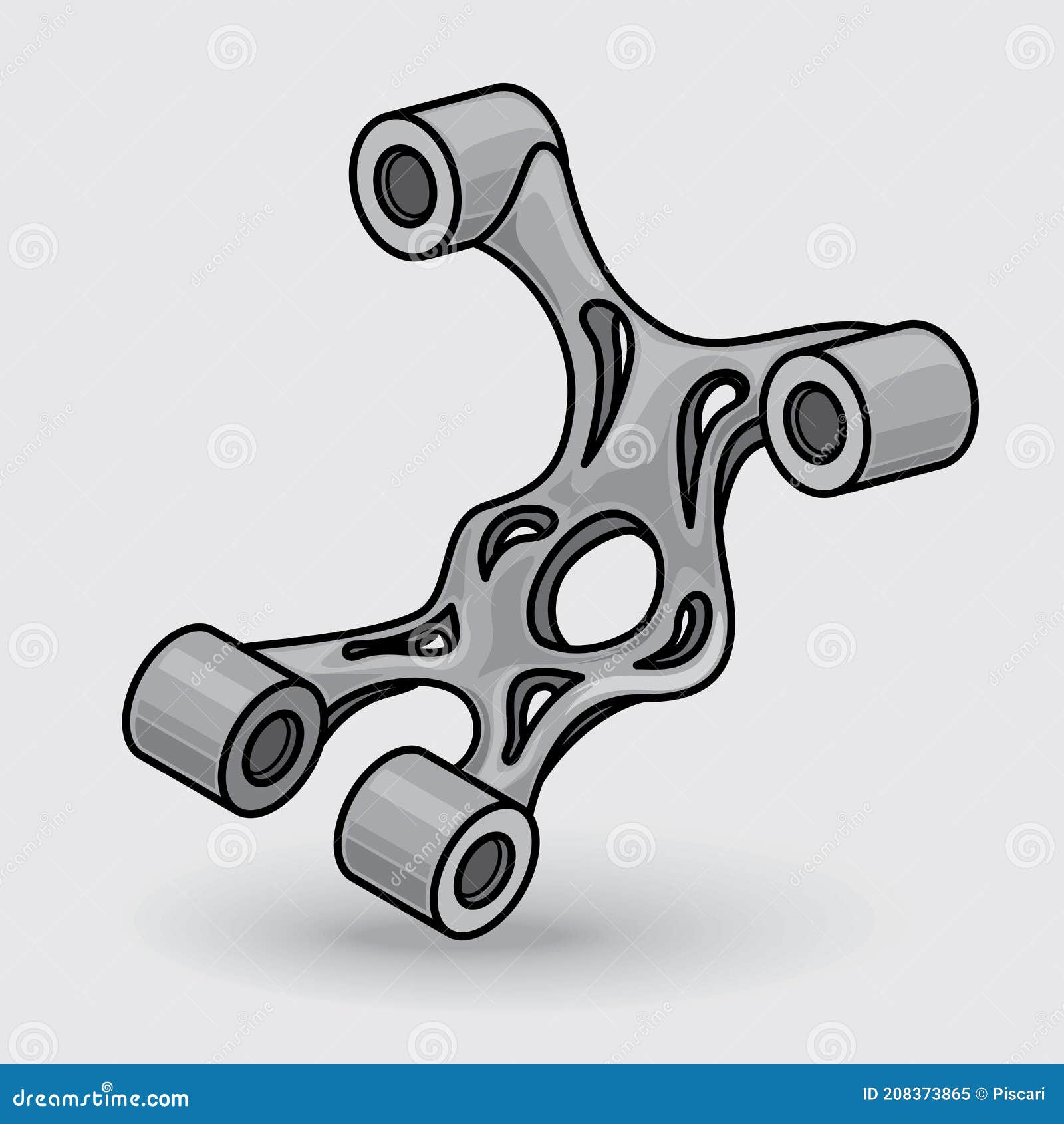 3d Printed Part Design, Additive Manufacturing Stock Vector ...