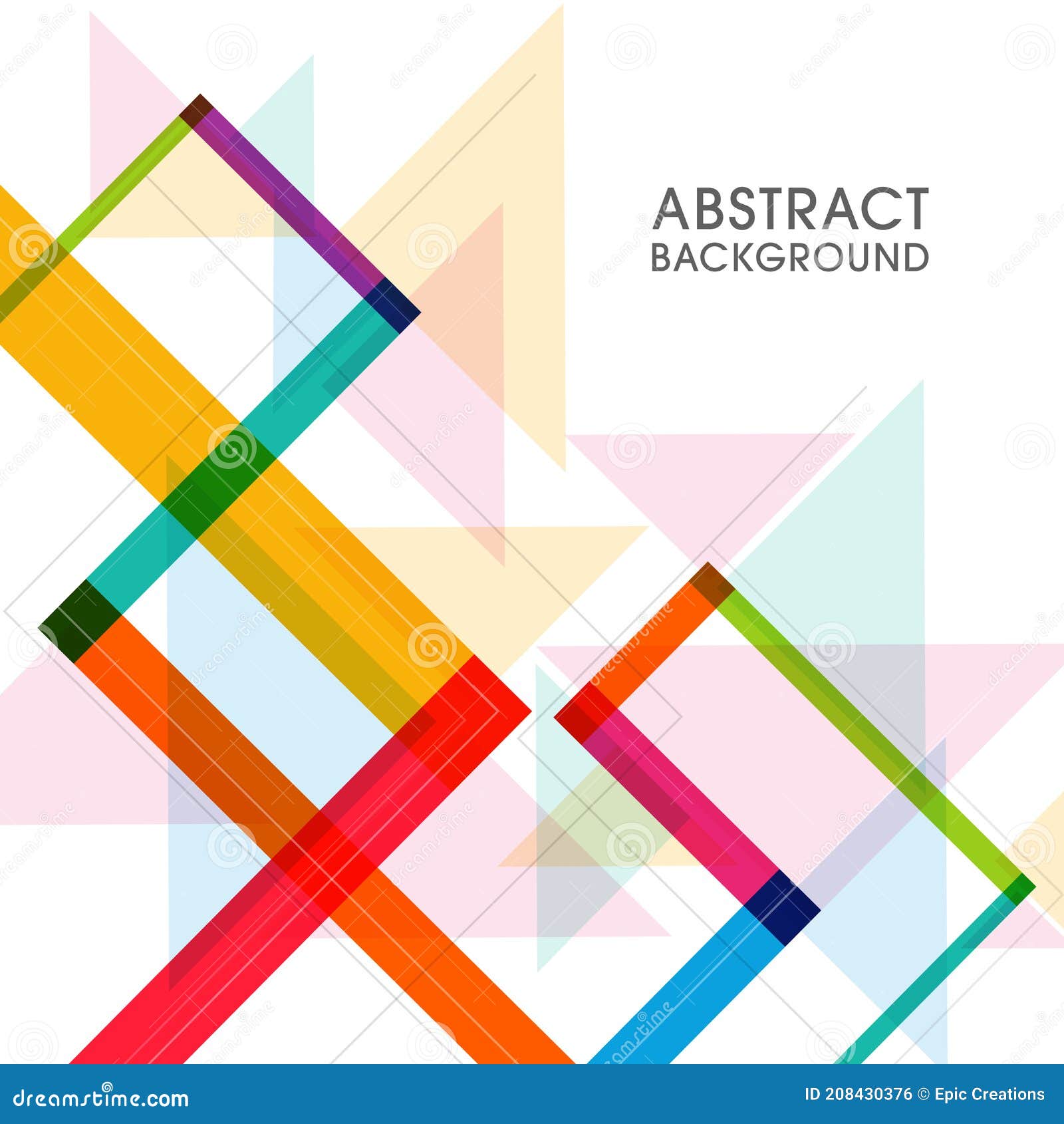 Illustration of Geometrical Abstract Background. Stock Vector ...