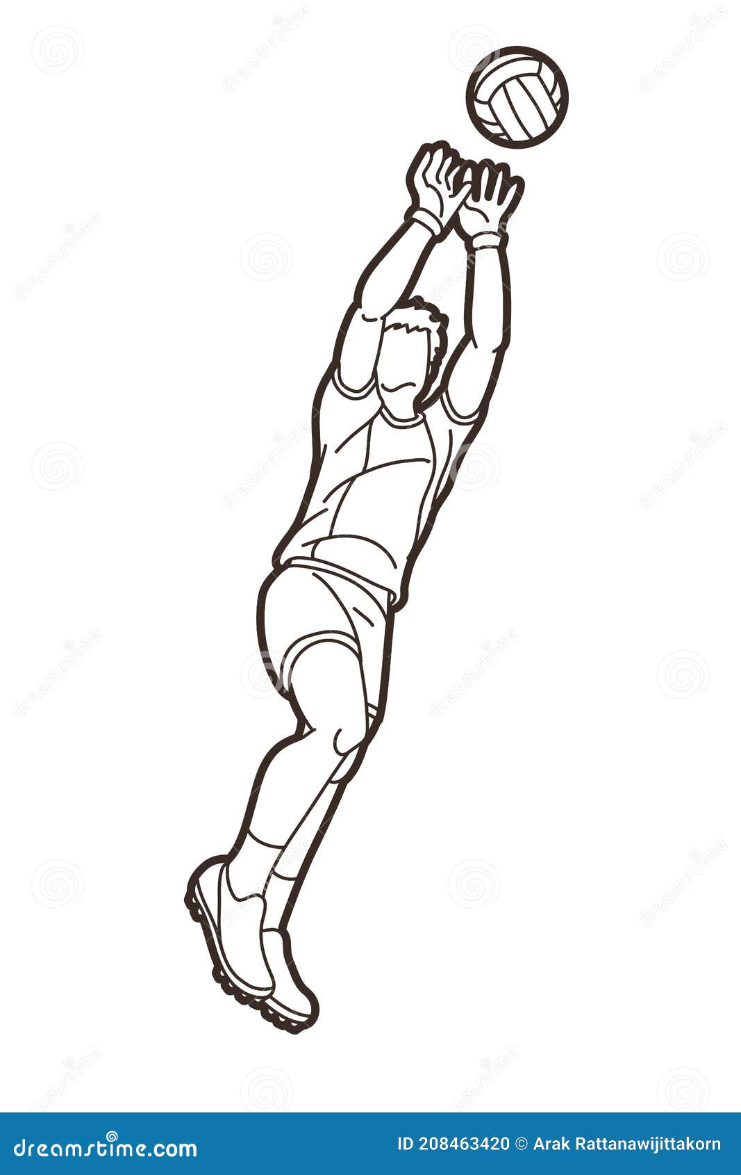 Gaelic Football Male Player Cartoon Graphic Vector Stock Vector ...