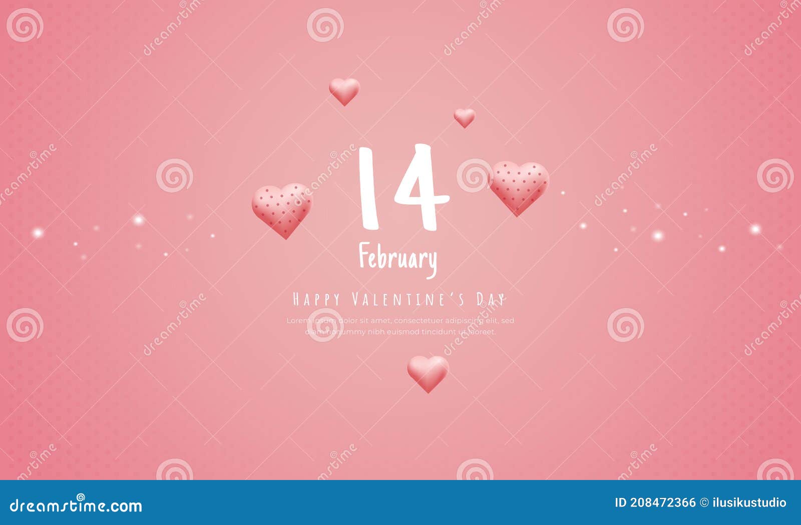 Happy Valentine`s Day with February 14th Text To Celebrate Romantic ...