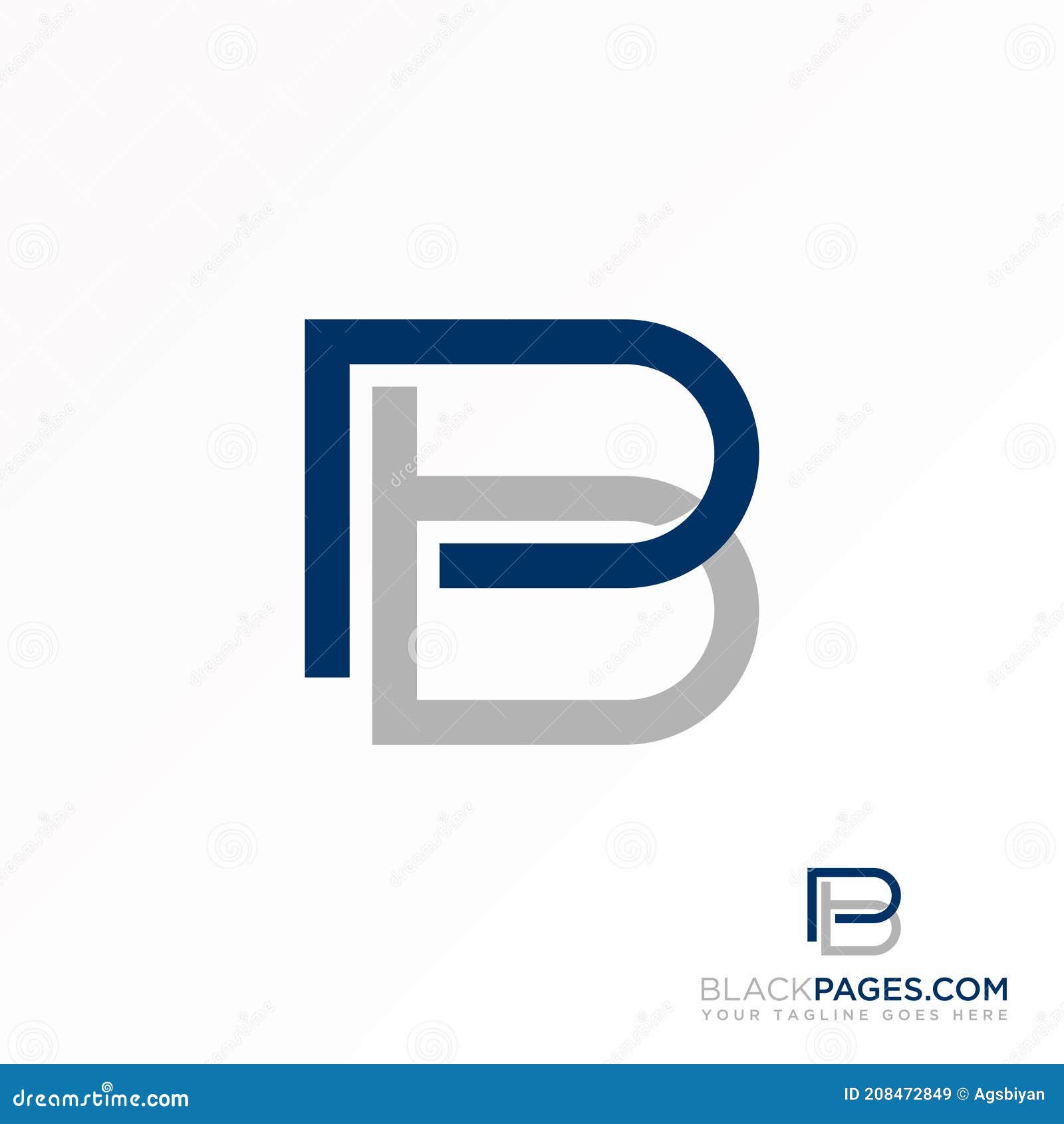 BP Letters Logo. BP Font Design. PB Font Image. Combining Concept of ...
