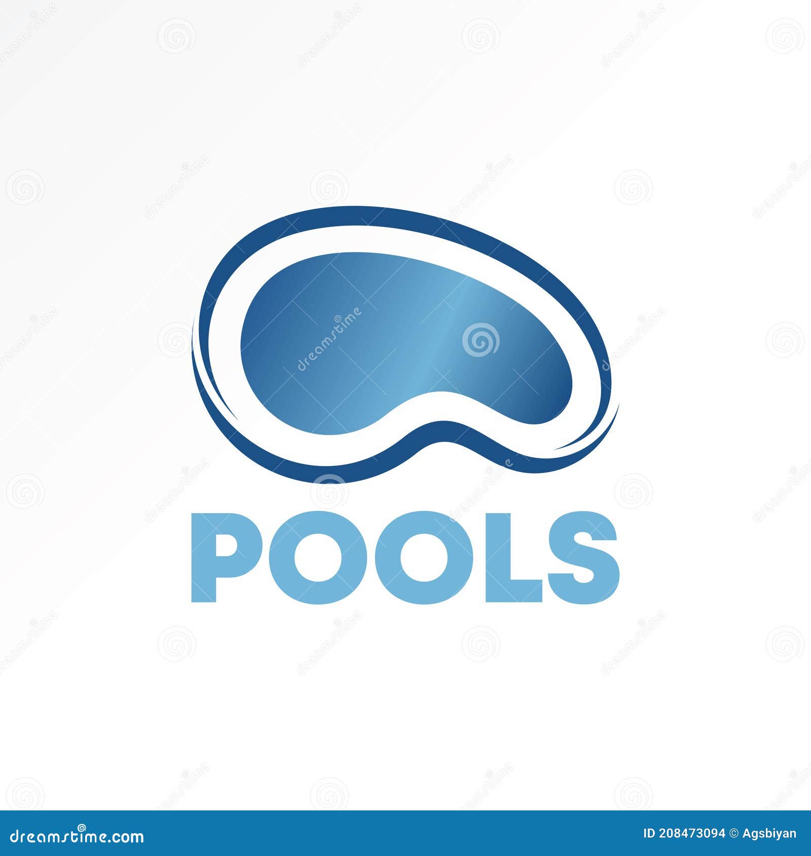 Pool Logo. Swimming Pool Design. Abstract Concept. Stock Vector ...