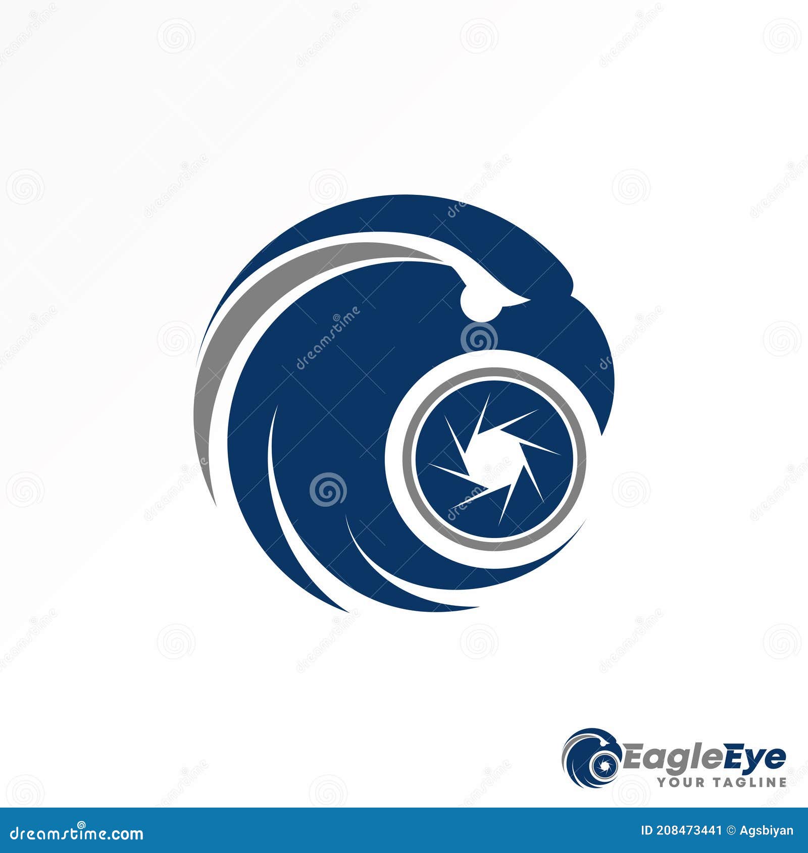 Eagle Logo. Camera Lens Design. Eagle Head Image. Eagle Abstract ...