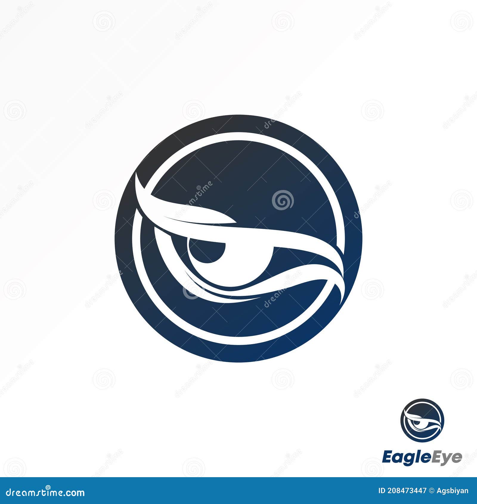 Eye Logo. One Eye Design. Circle Image. Abstract Eye Concept. Stock ...