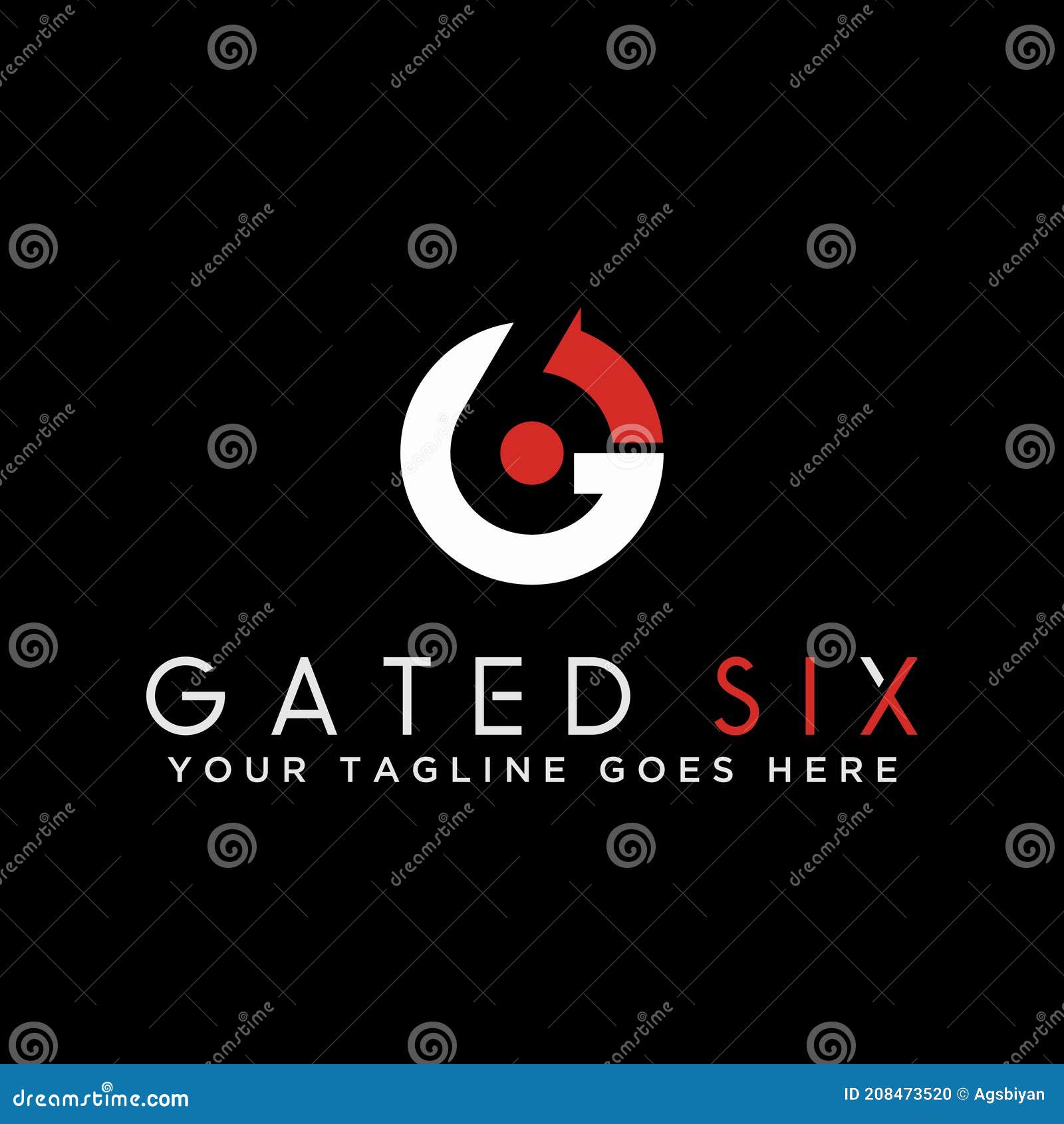 6G Logo, 6G Font Design. Concept of Number and Letter. Stock Vector ...
