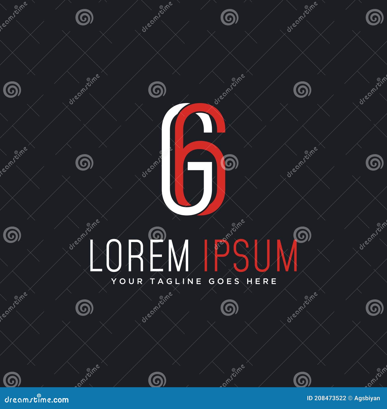 6G Logo, 6G Font Design. Concept of Number and Letter. Stock Vector ...