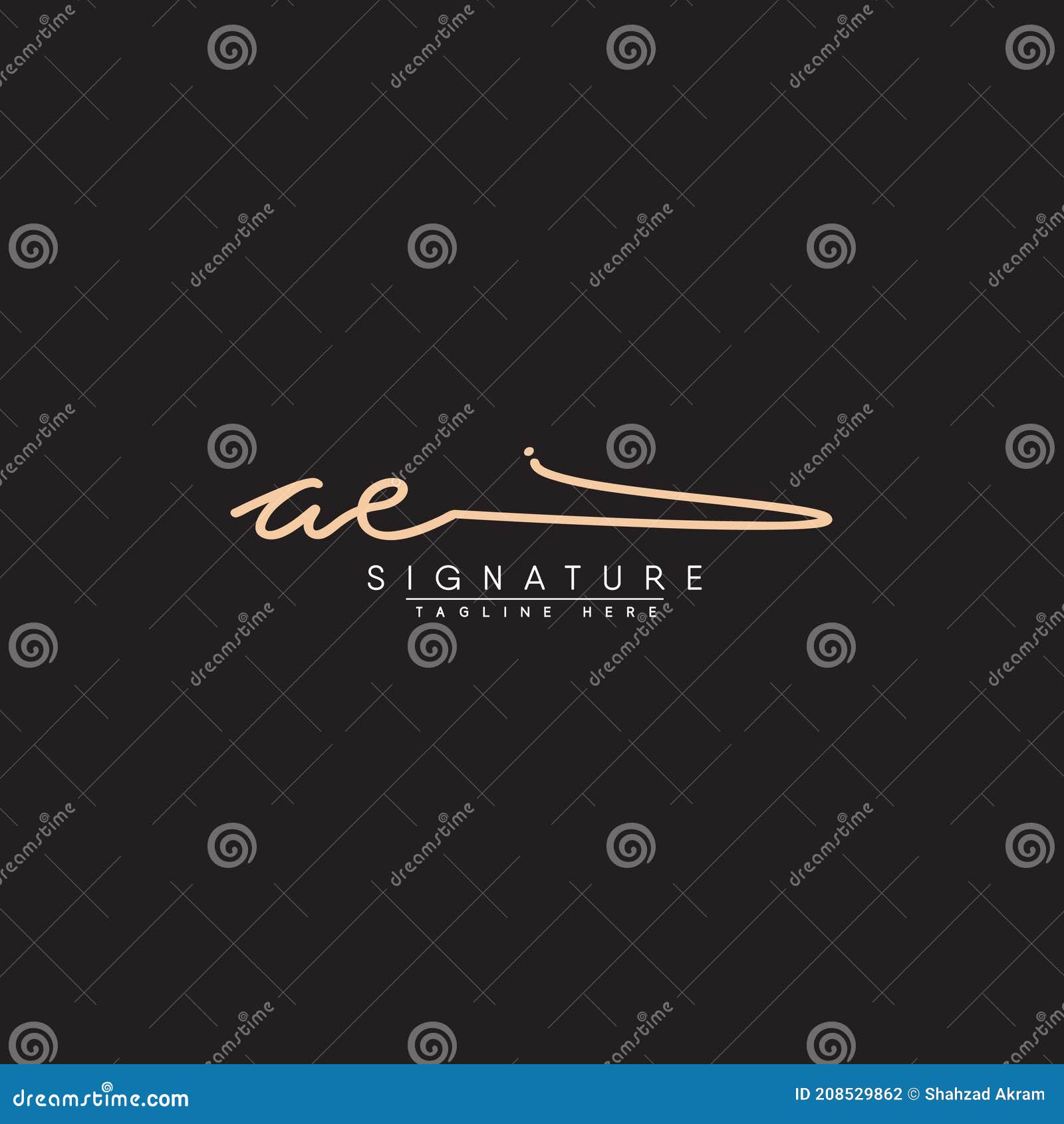 Initial Letter AC Logo - Handwritten Signature Logo Stock Vector ...