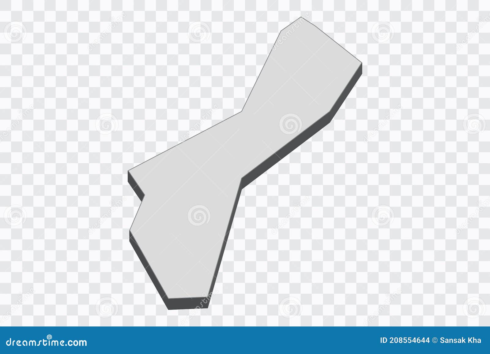 Guam Map Design With 3D Style. Blue Guam Map And National Flag. Simple ...