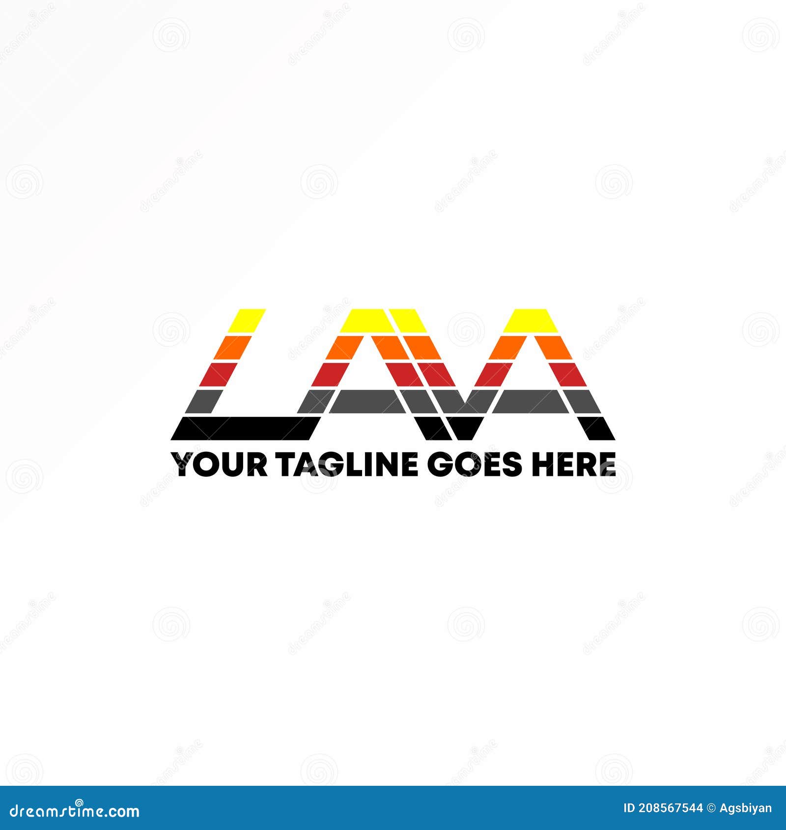 LAVA Logo. LAVA Font Design. Colorful Image. Abstract Concept and ...