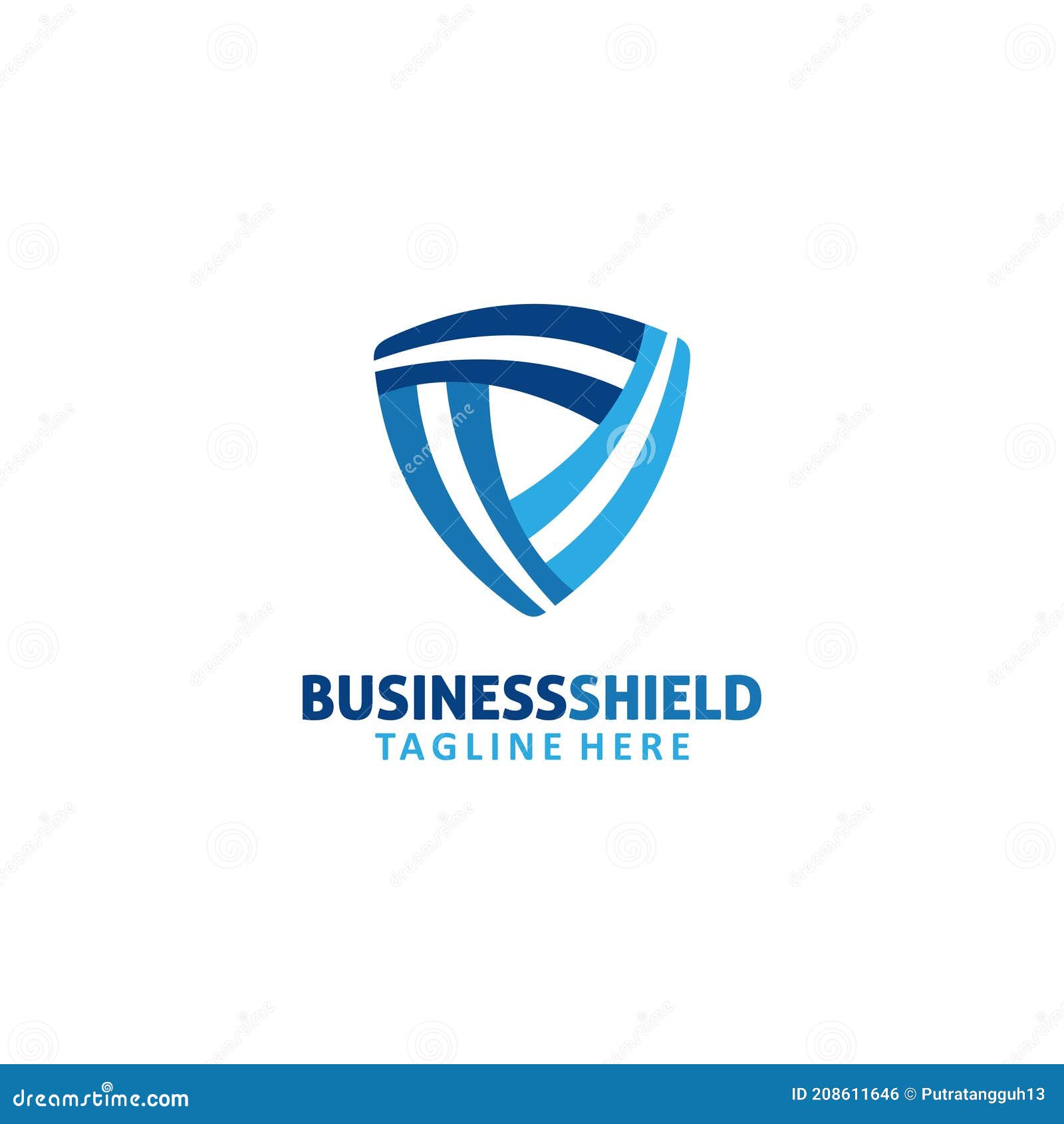 Business Shield Logo Vector Design Stock Vector - Illustration of ...