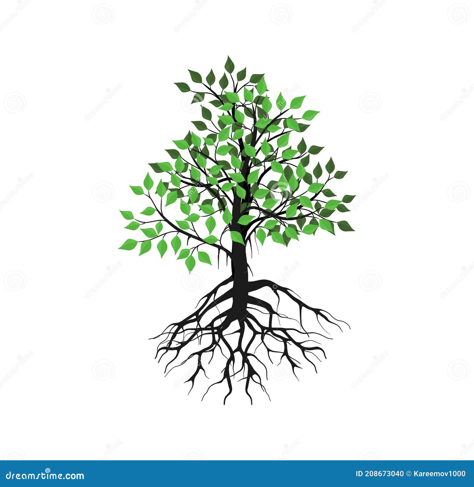 Printable Banyan Tree Image Vector Isolated Stock Vector - Illustration ...