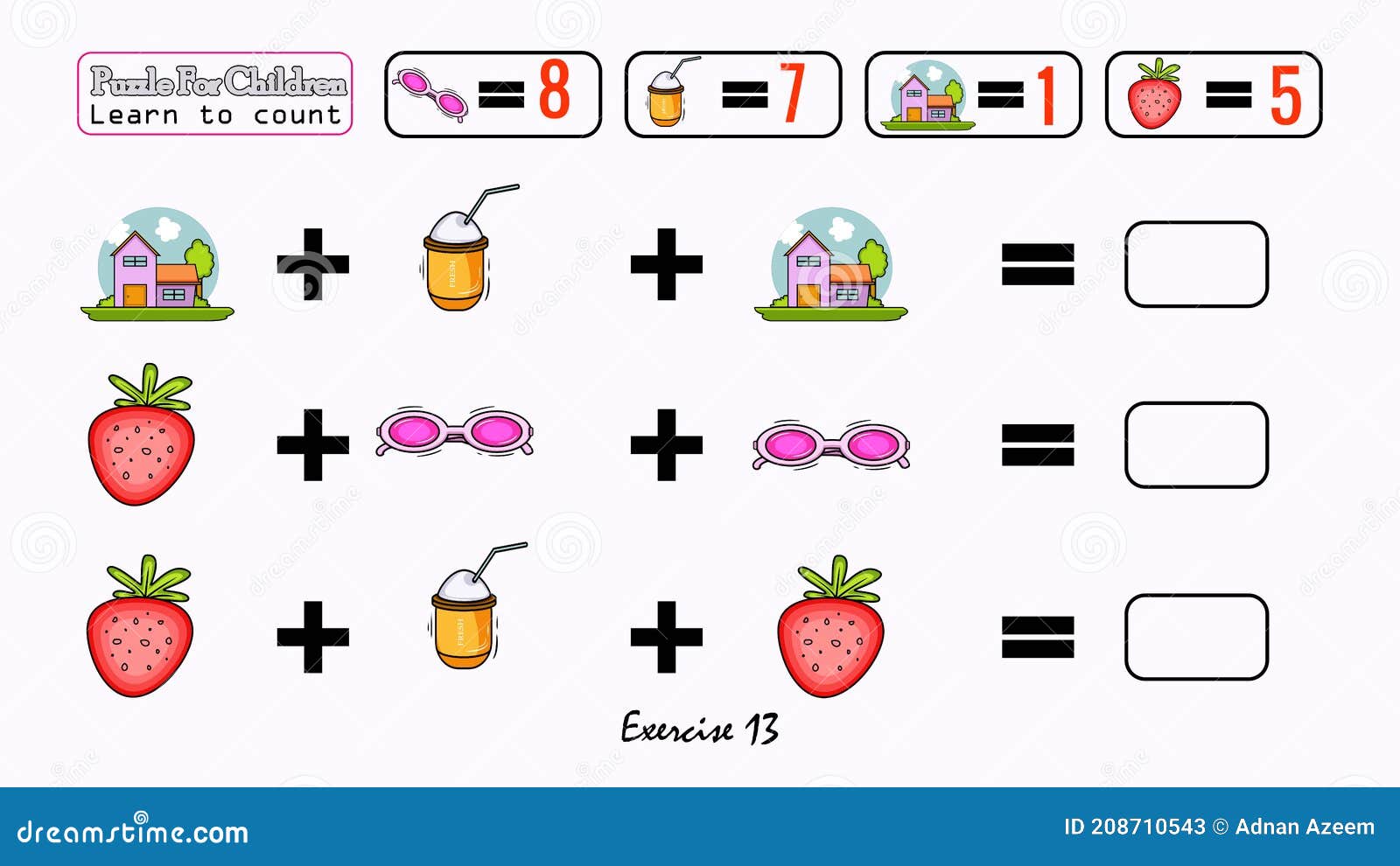 Math for Kids Learning Solve it Children Learning Math Game Exercise 13 ...