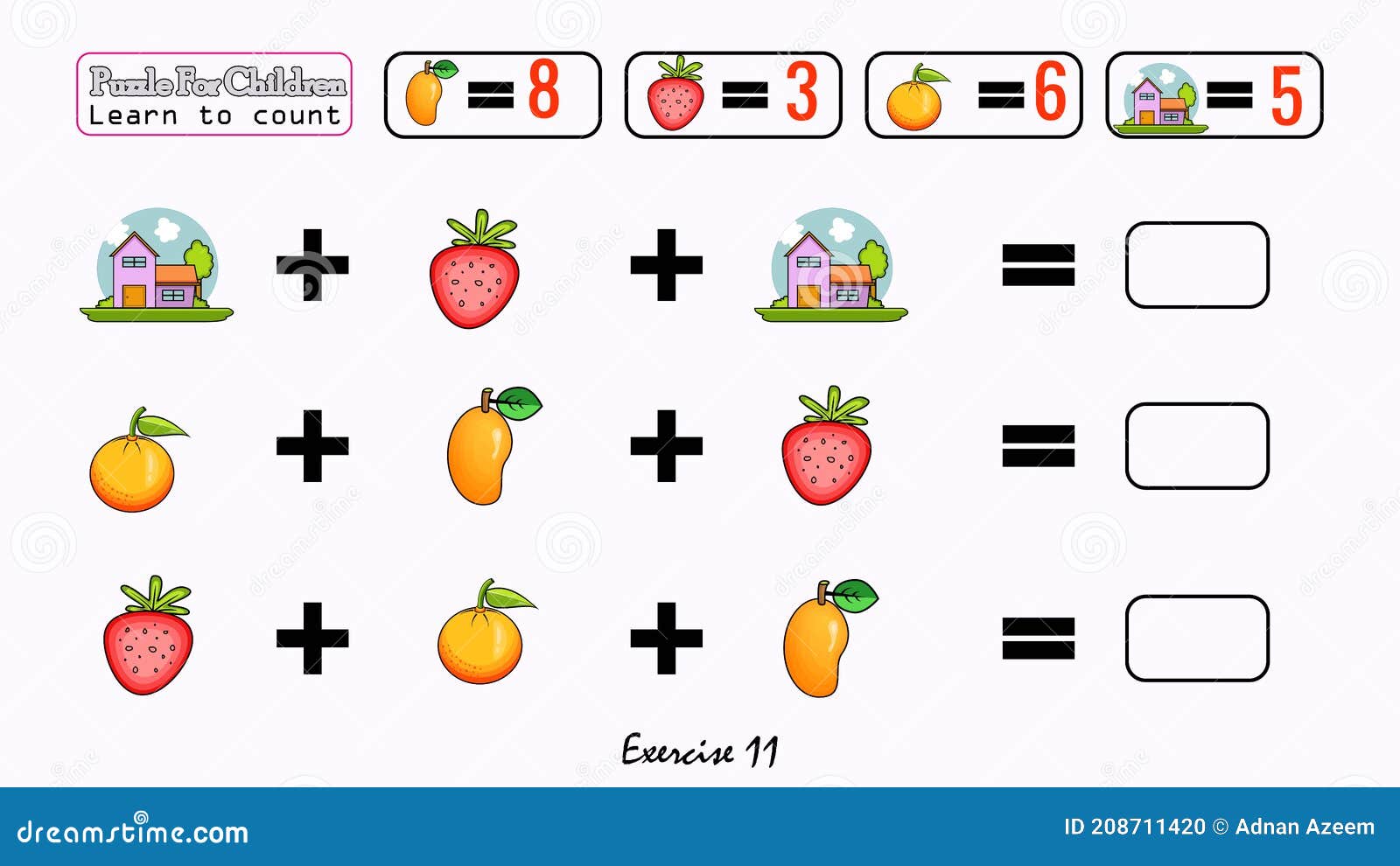 Colorful Math Work Sheet for Kids Math Chart for Kids Learning Solve it ...