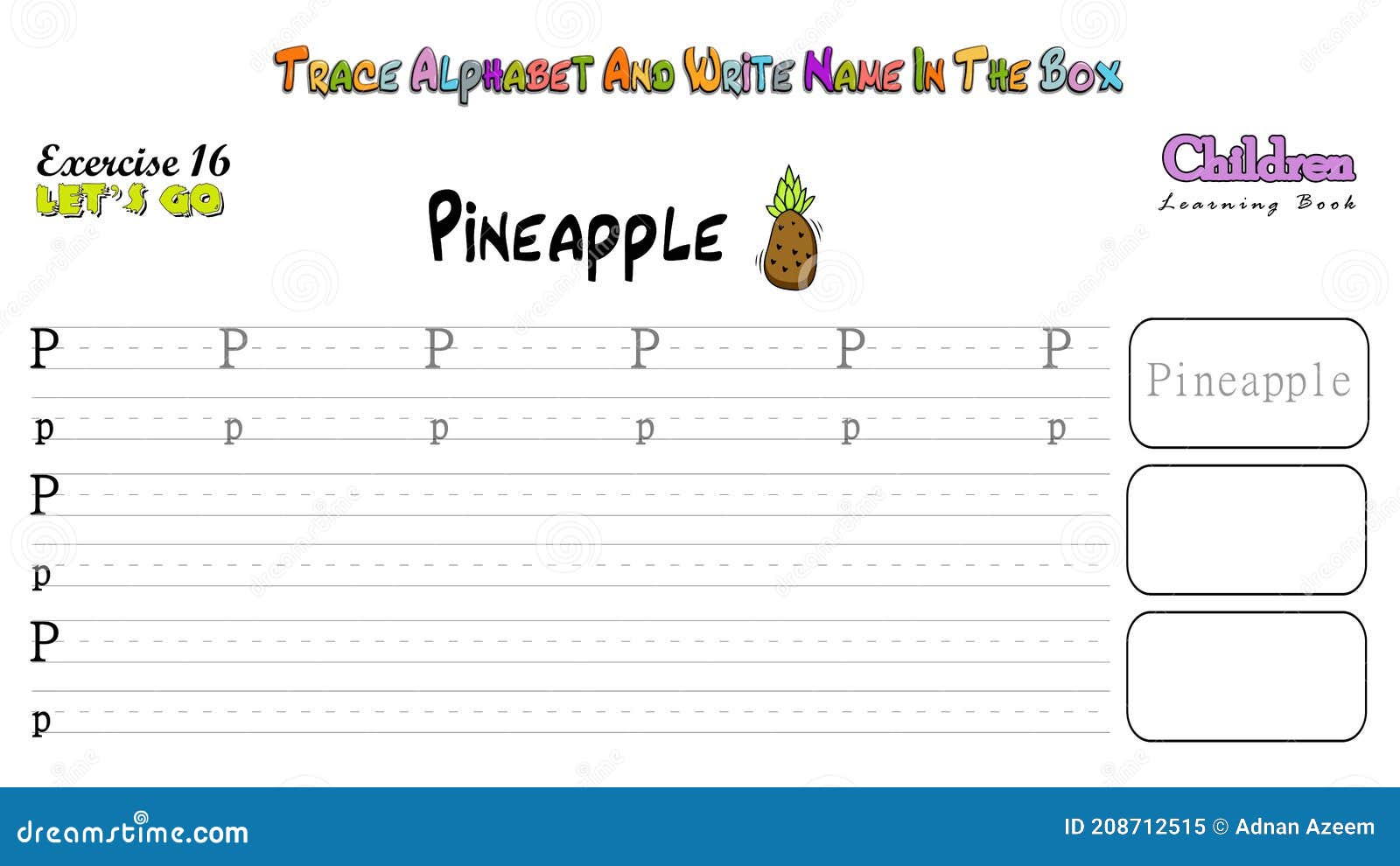 Alphabet Learning Work Sheet for Kids Trace Alphabets and Write Name ...