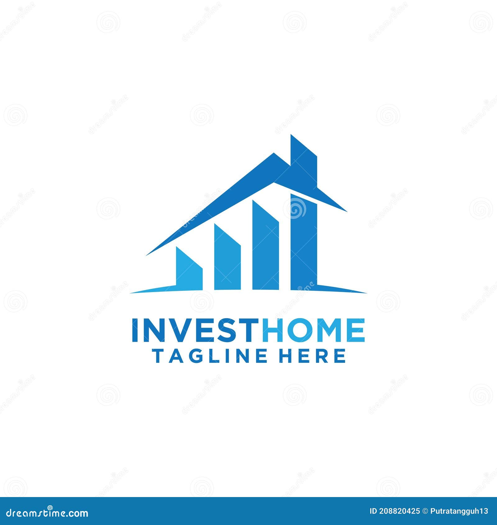 Invest Home Logo. House Investment Logo Vector Design Stock Vector ...
