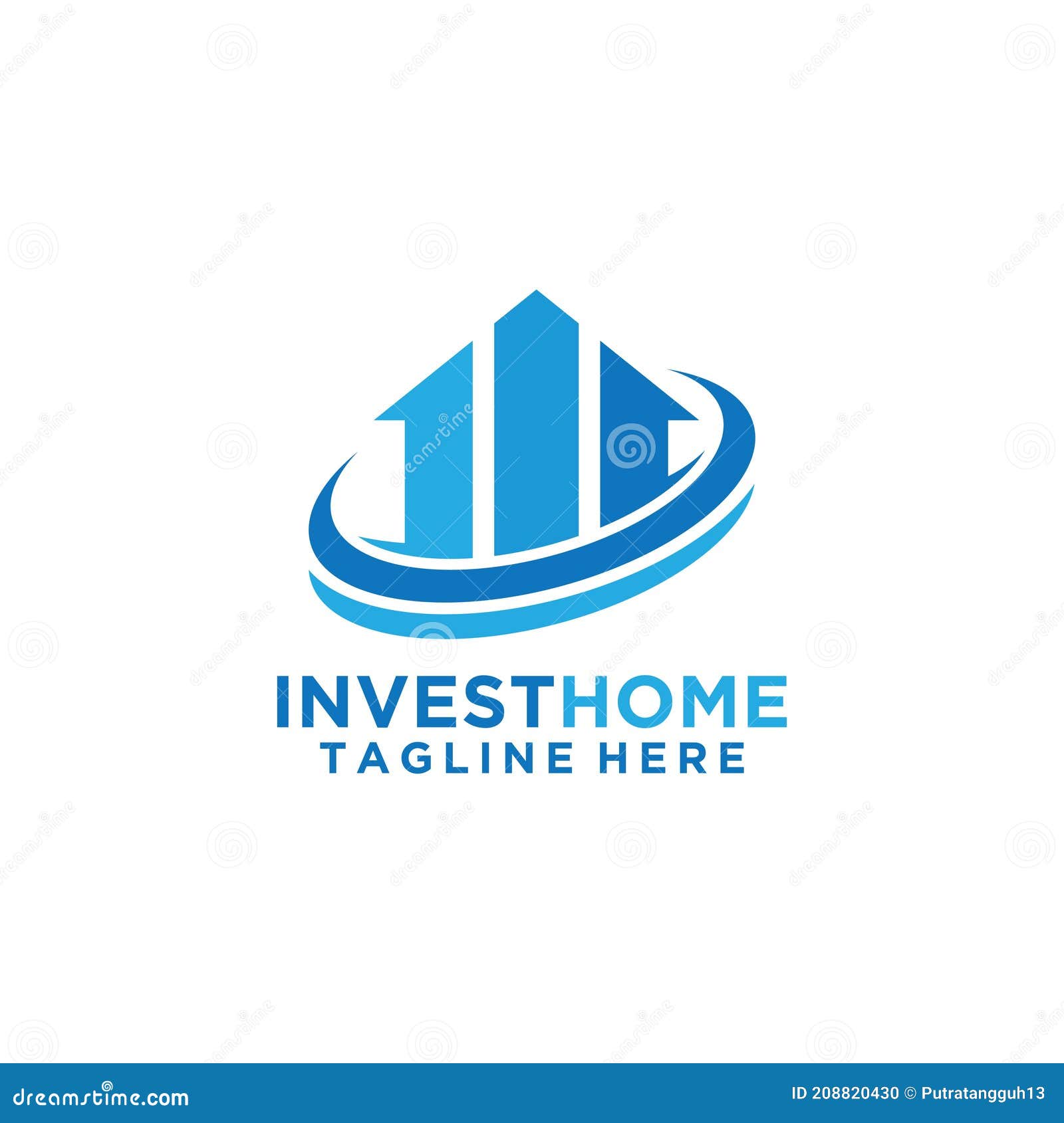 Invest Home Logo. House Investment Logo Vector Design Stock Vector ...