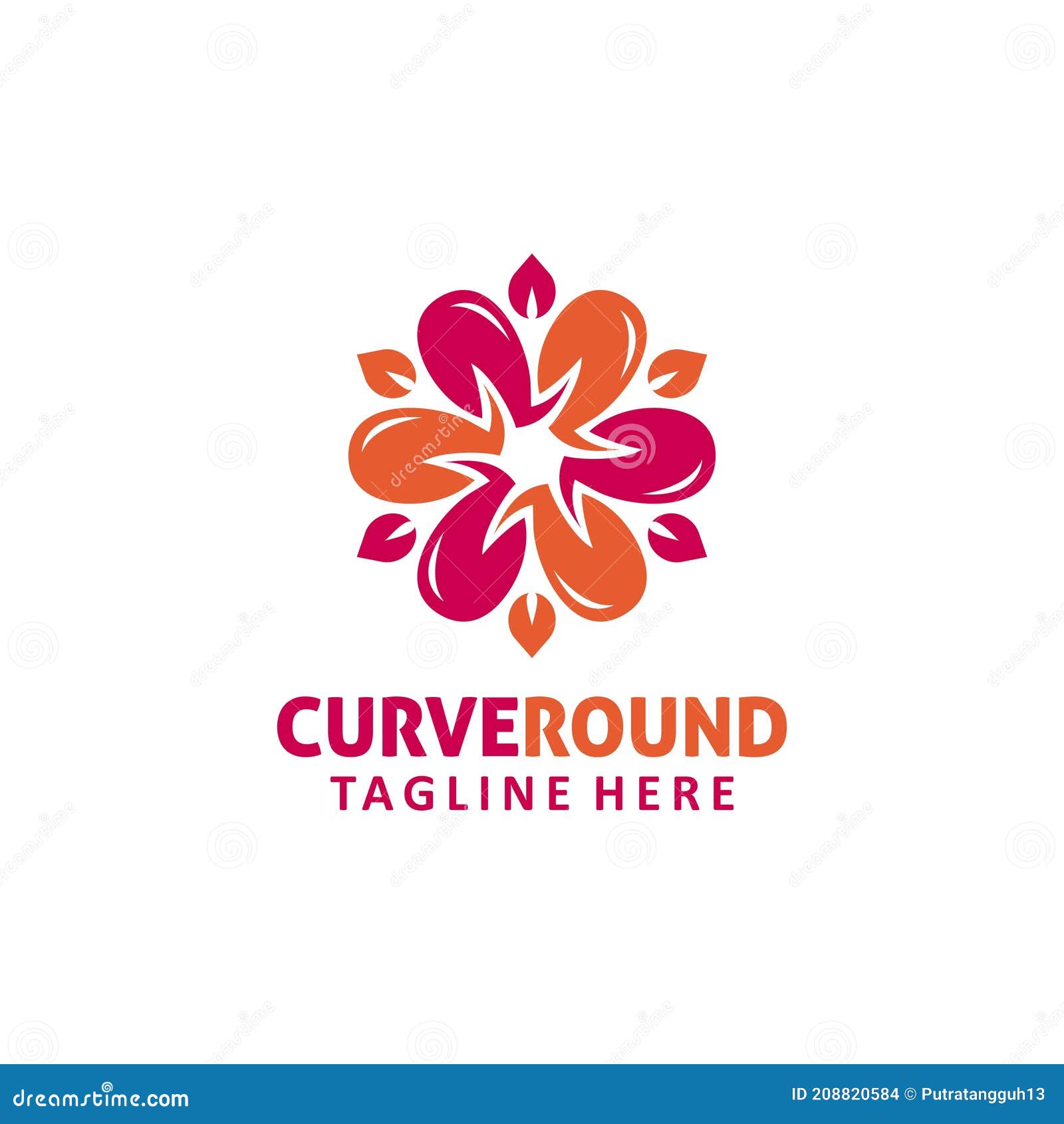 Abstract Circular Logo Vector Design Stock Vector - Illustration of ...