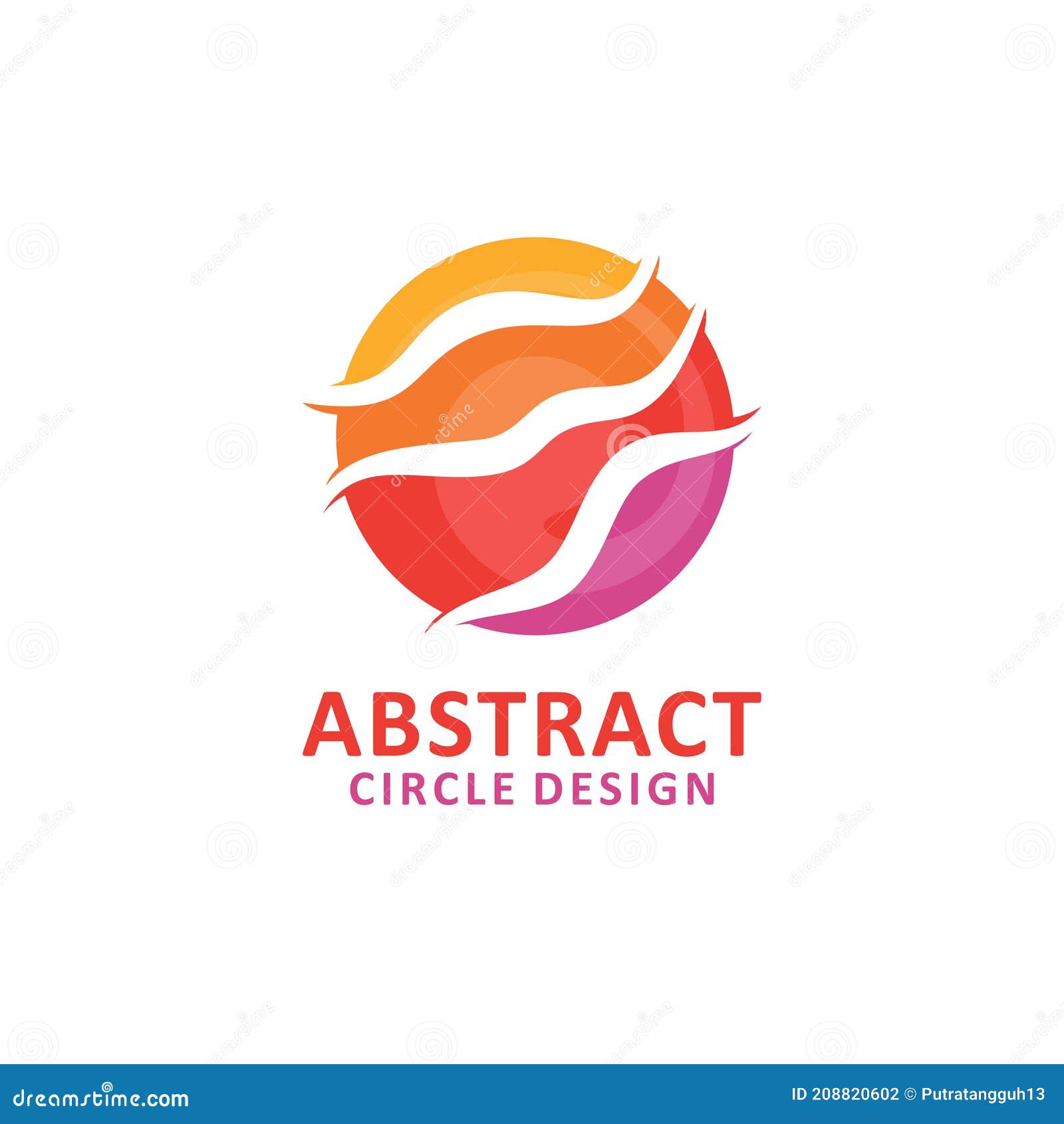 Abstract Circle Logo. Abstract Round Logo Vector Design Stock Vector ...