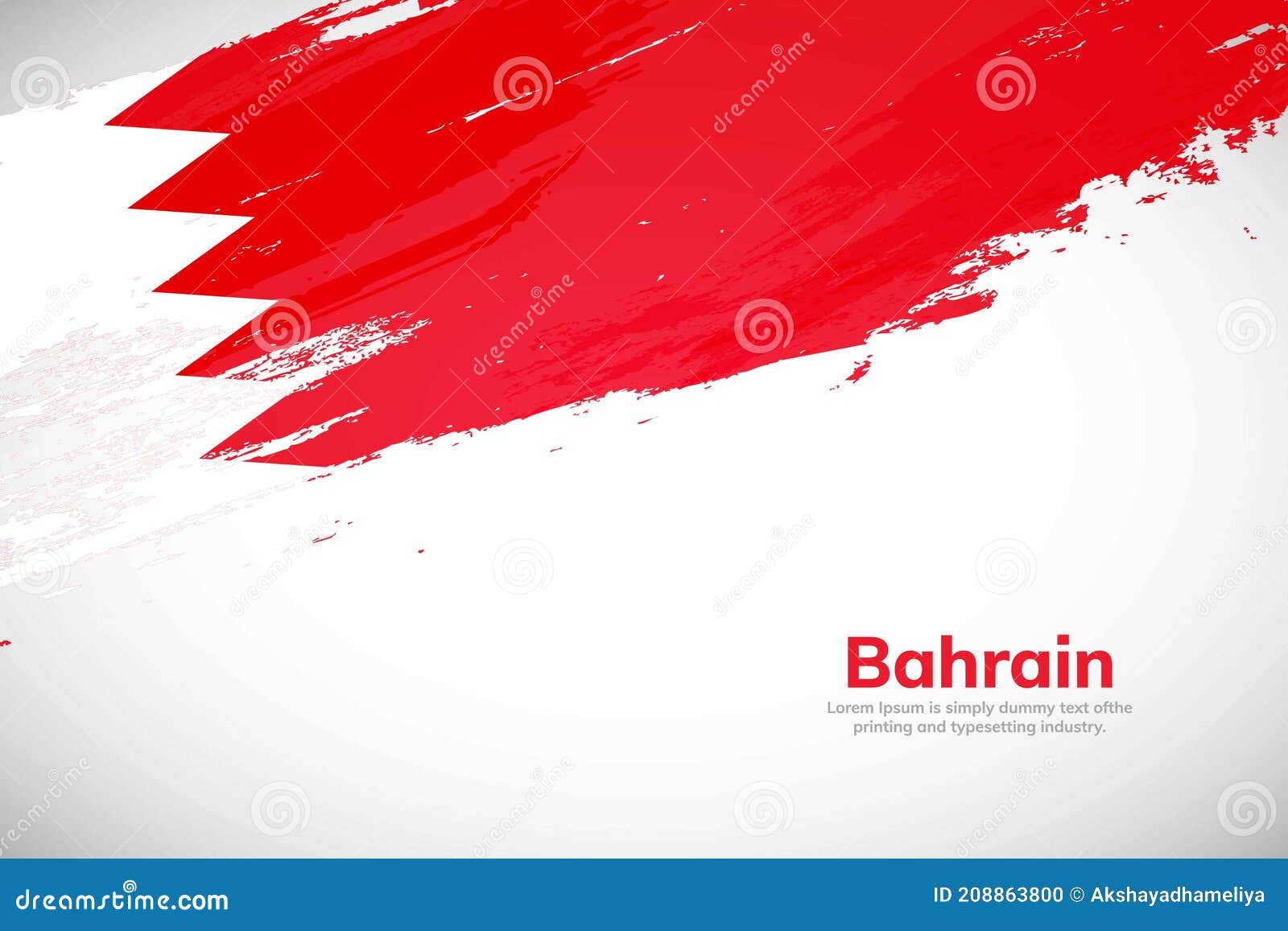 Elegant Grunge Flag of Bahrain Country with Classic Hand Drawn Flag ...