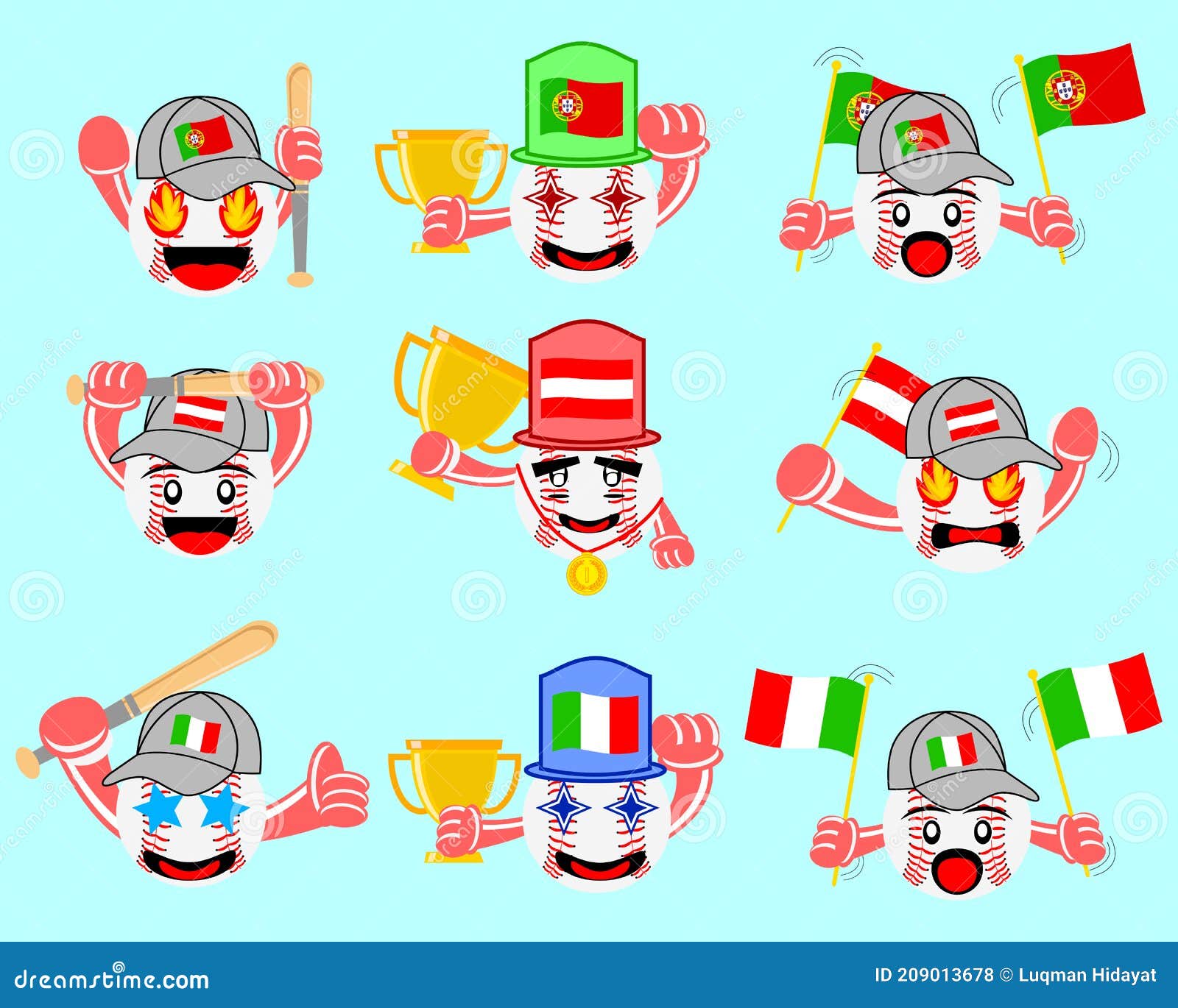 Cartoon Map Of Portugal. Travel Illustration With Landmarks, Buildings ...