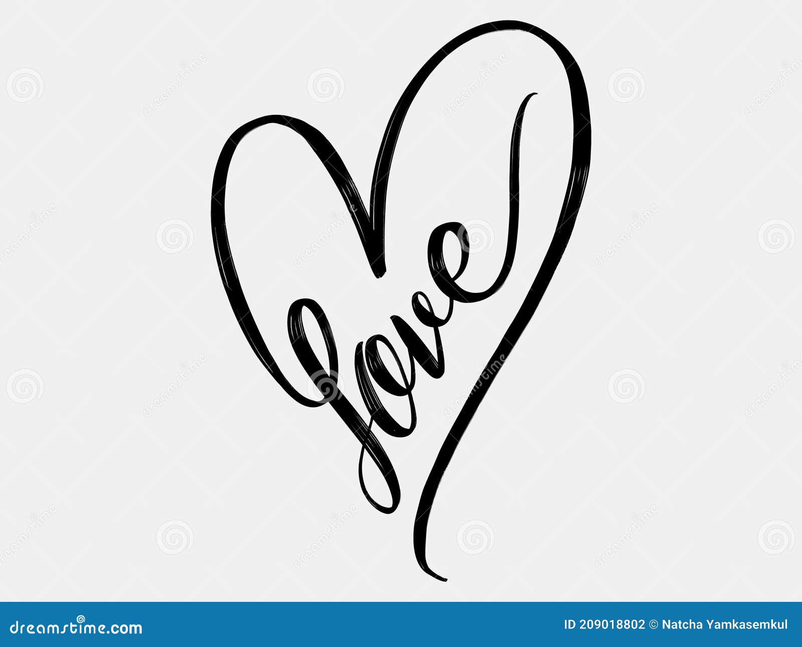 Love. Hand Written Lettering Isolated on White Background.Vector ...