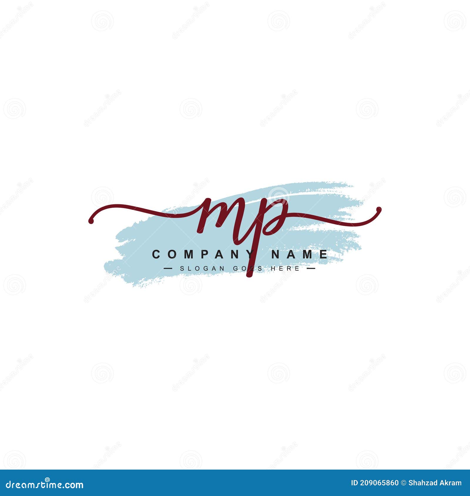 MP Initial Letter Logo - Hand Drawn Signature Logo Stock Vector ...