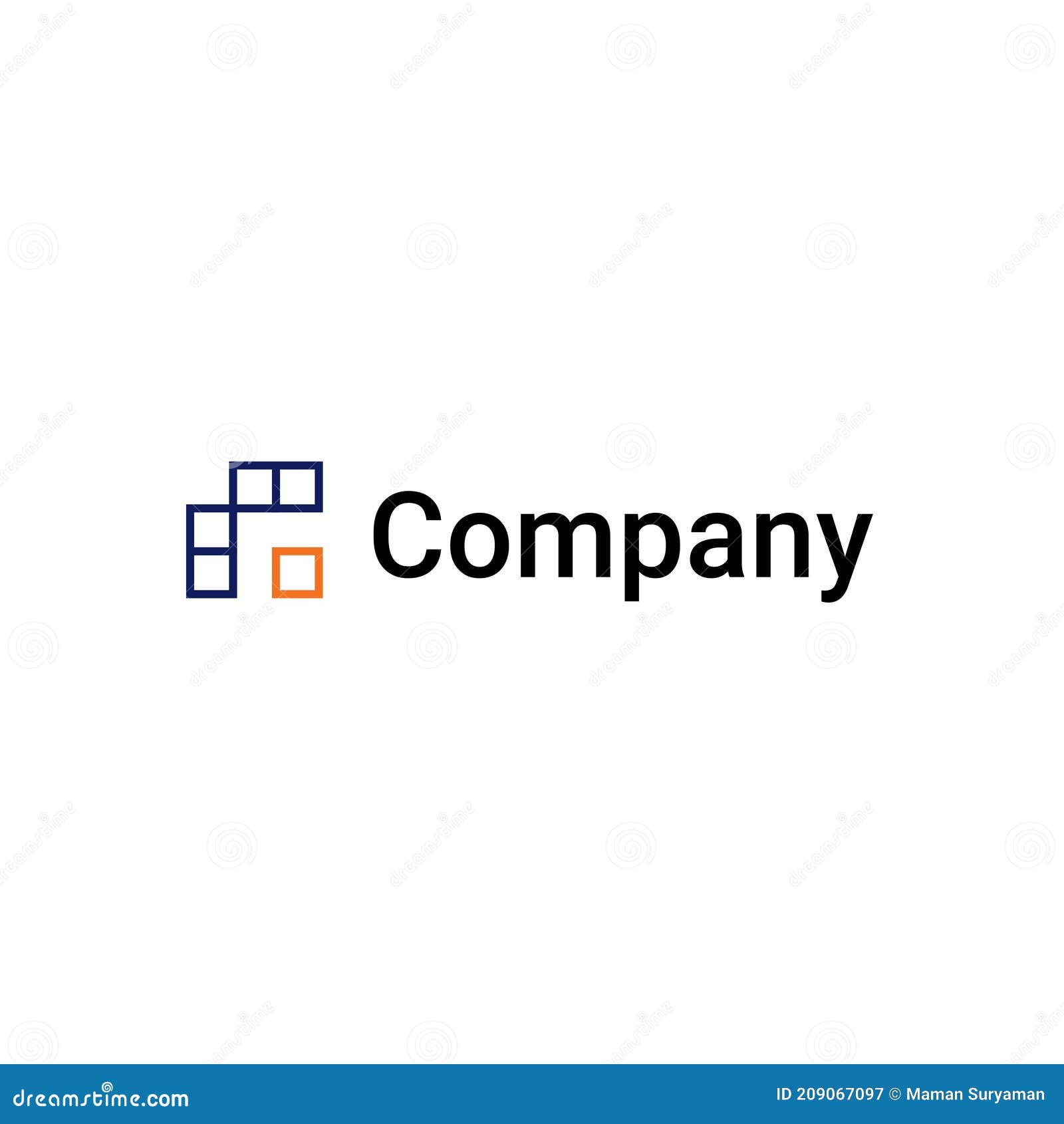 Simple F logo for company. stock vector. Illustration of sign - 209067097