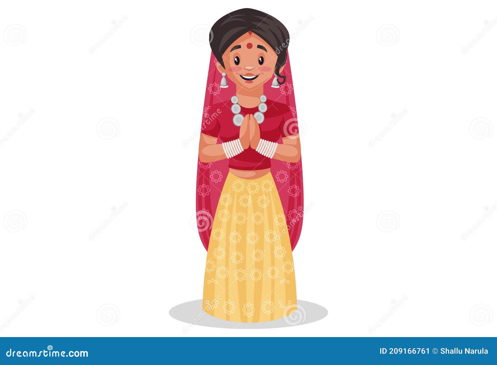 Vector Graphic Illustration of Rajasthani Woman Stock Vector ...