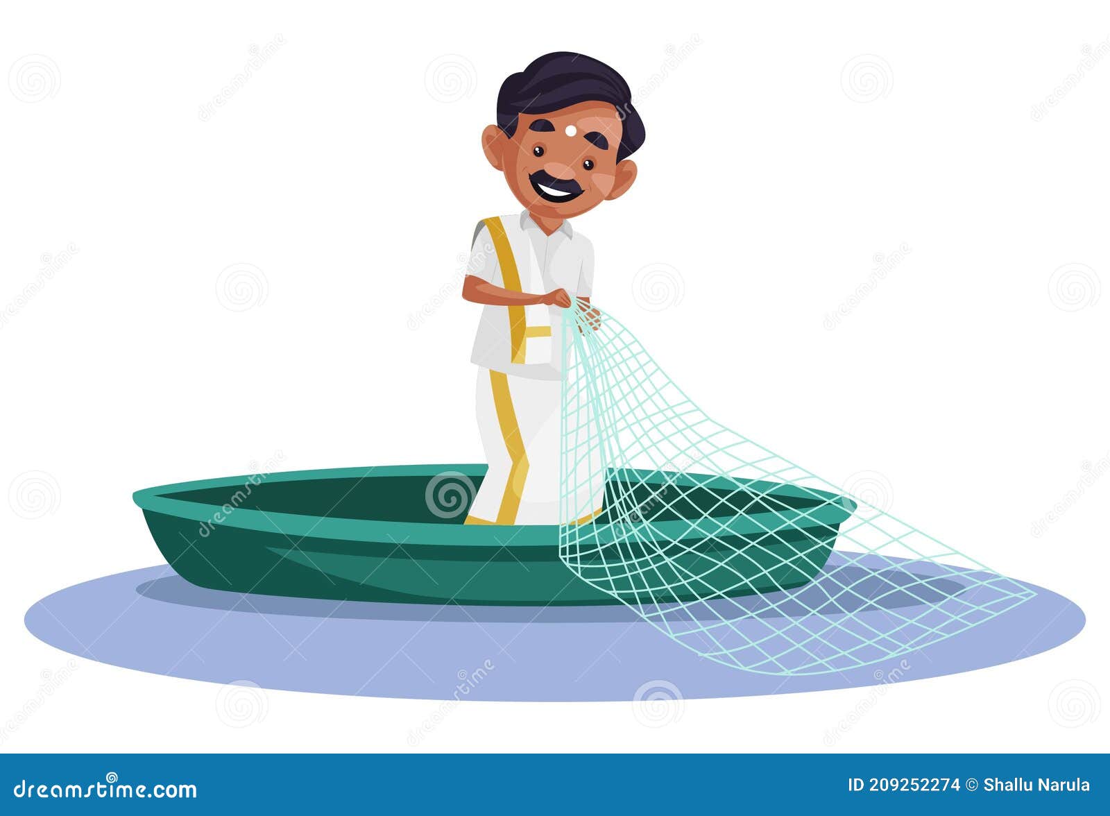 Vector Graphic Illustration of Tamil Man Stock Vector - Illustration of ...