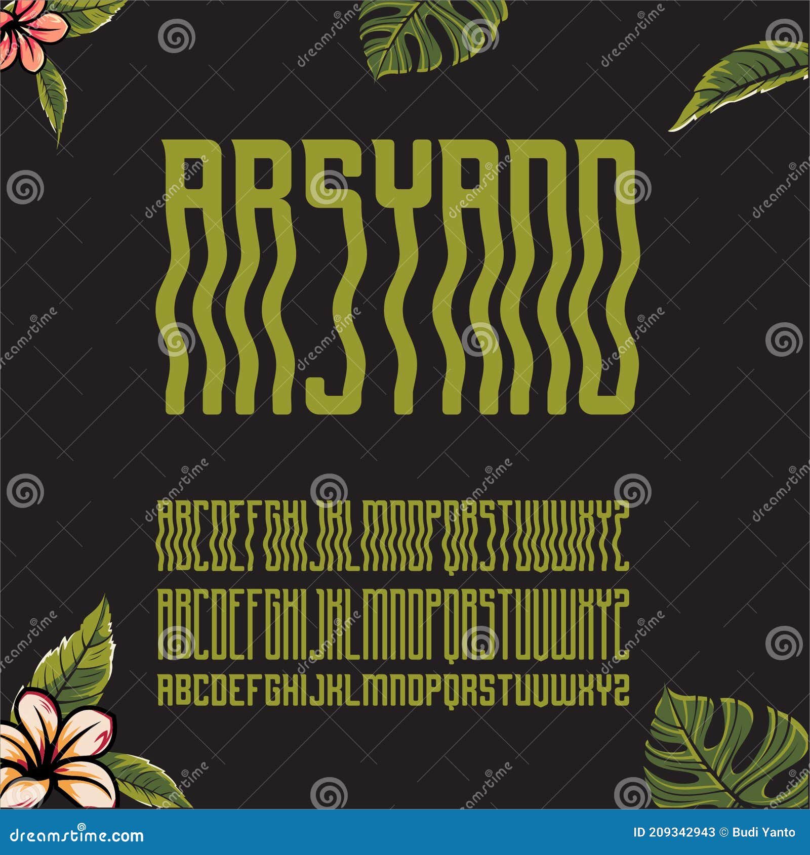 Vector Alphabet Letters a To Zith a Wvariety of 3 Good Font Choices To ...