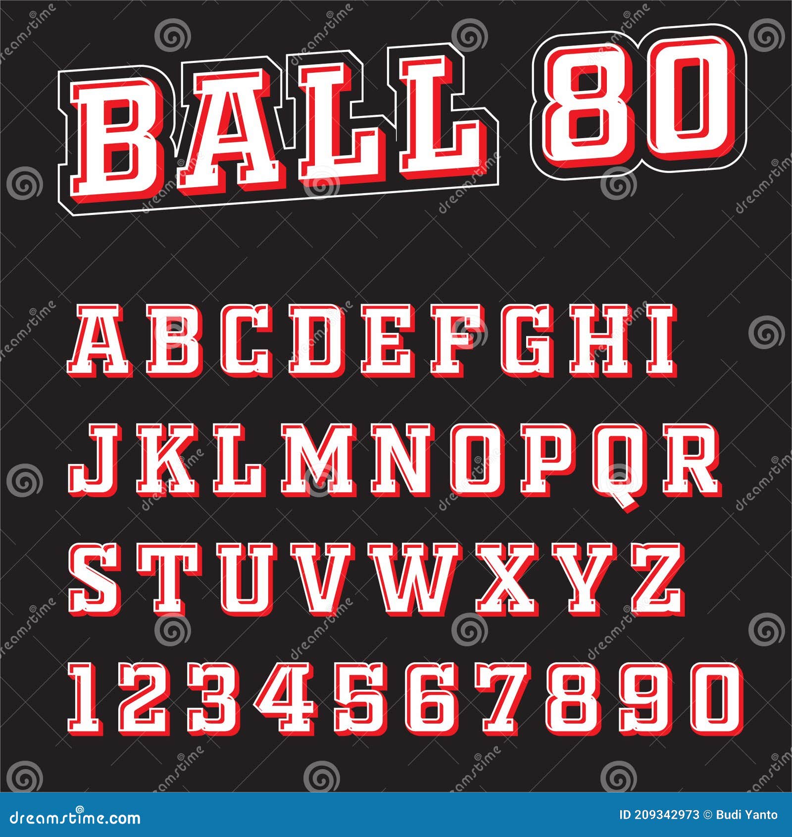 Football Field Font Letters