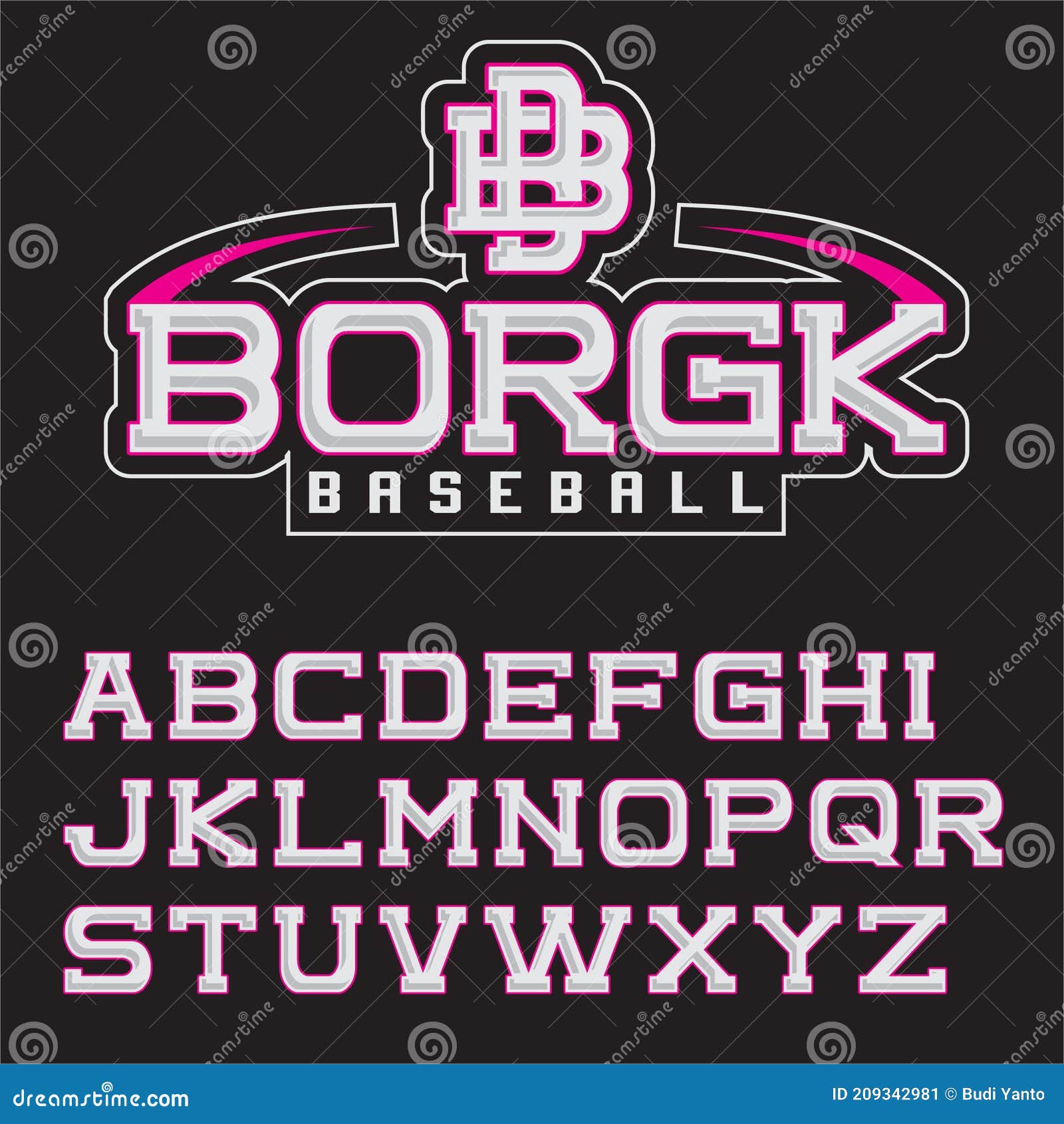 Vector Alphabet Letters a To Z with a Sport Theme Suitable for Bold ...