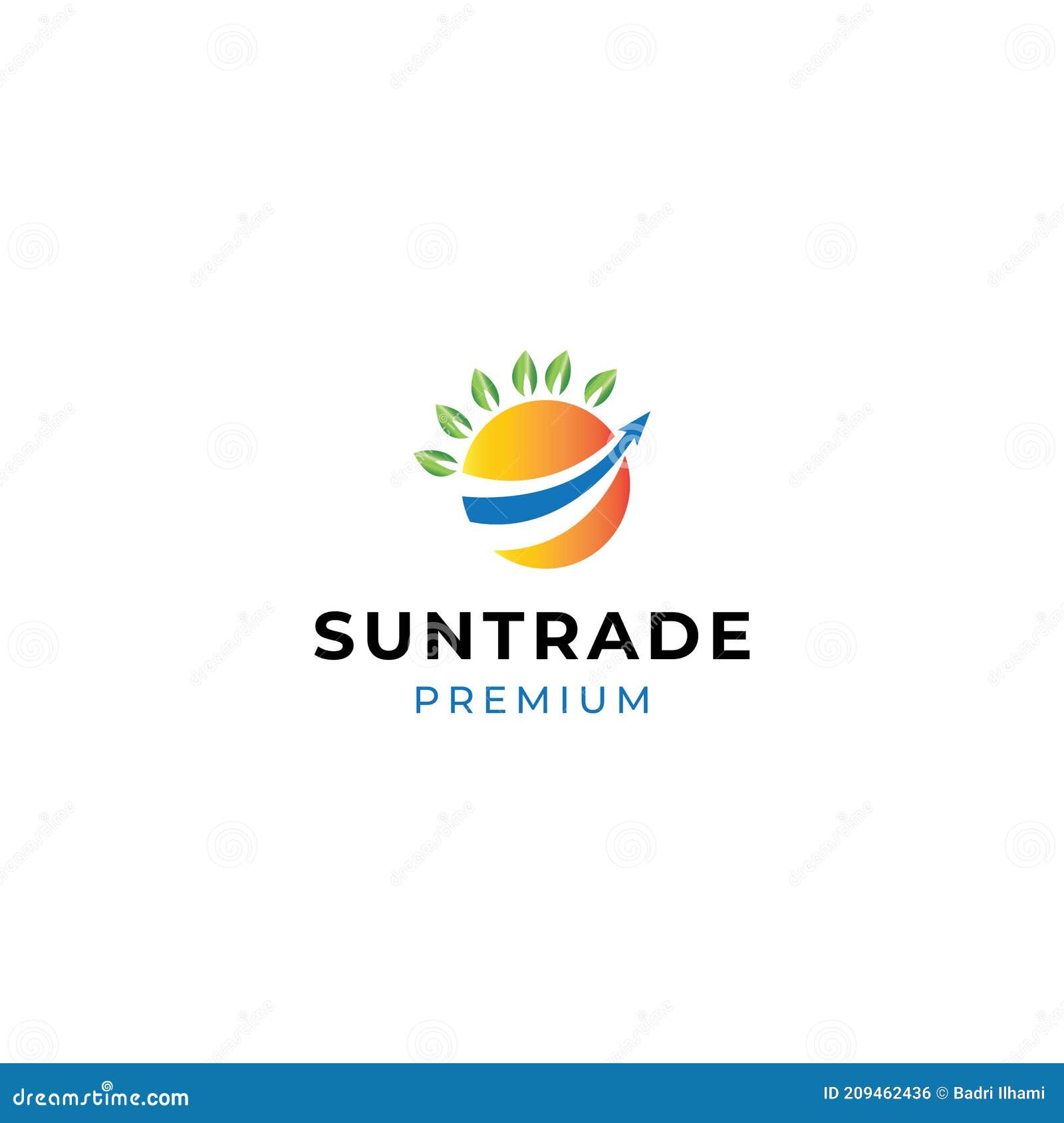 Sun Building Logo Design Modern Style Stock Illustration - Illustration ...