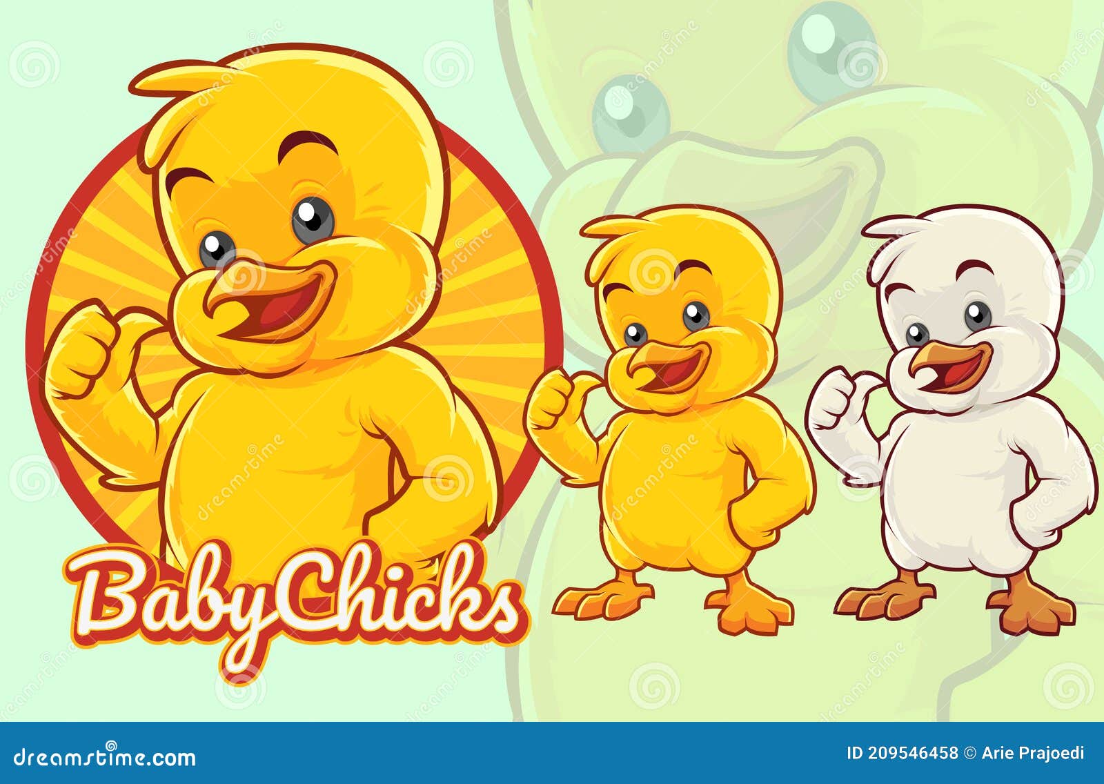 Baby chick characters stock illustration. Illustration of sweet - 209546458
