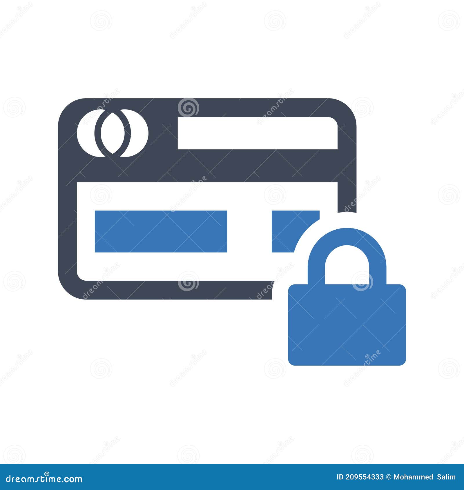 Secure Banking Icon. Vector Graphics Stock Vector - Illustration of ...