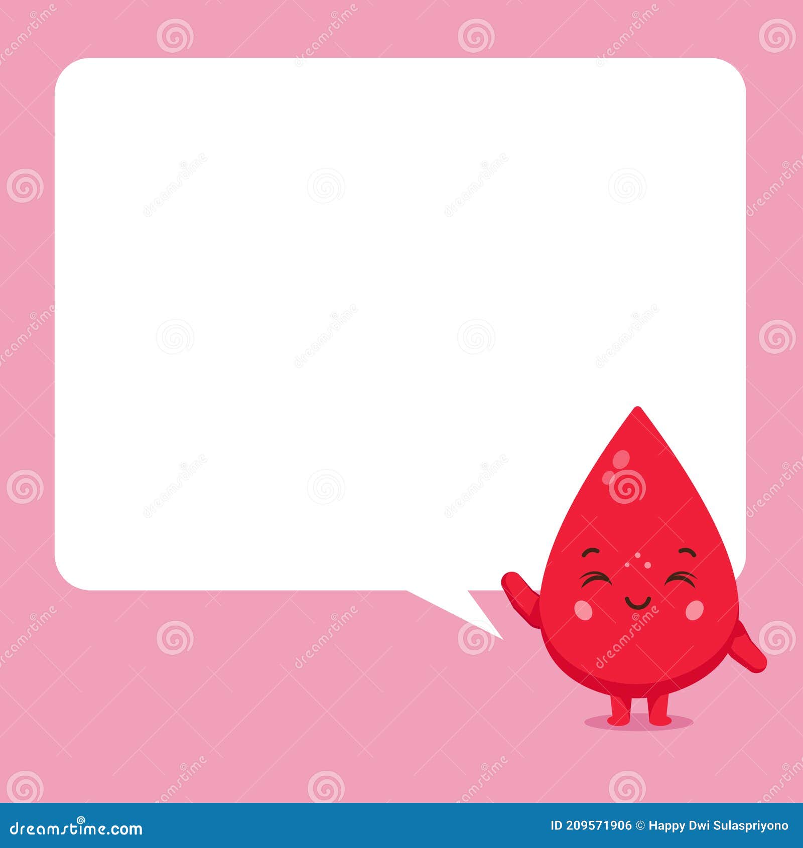 Cute Blood with Speech Bubbles Stock Vector - Illustration of liquid ...