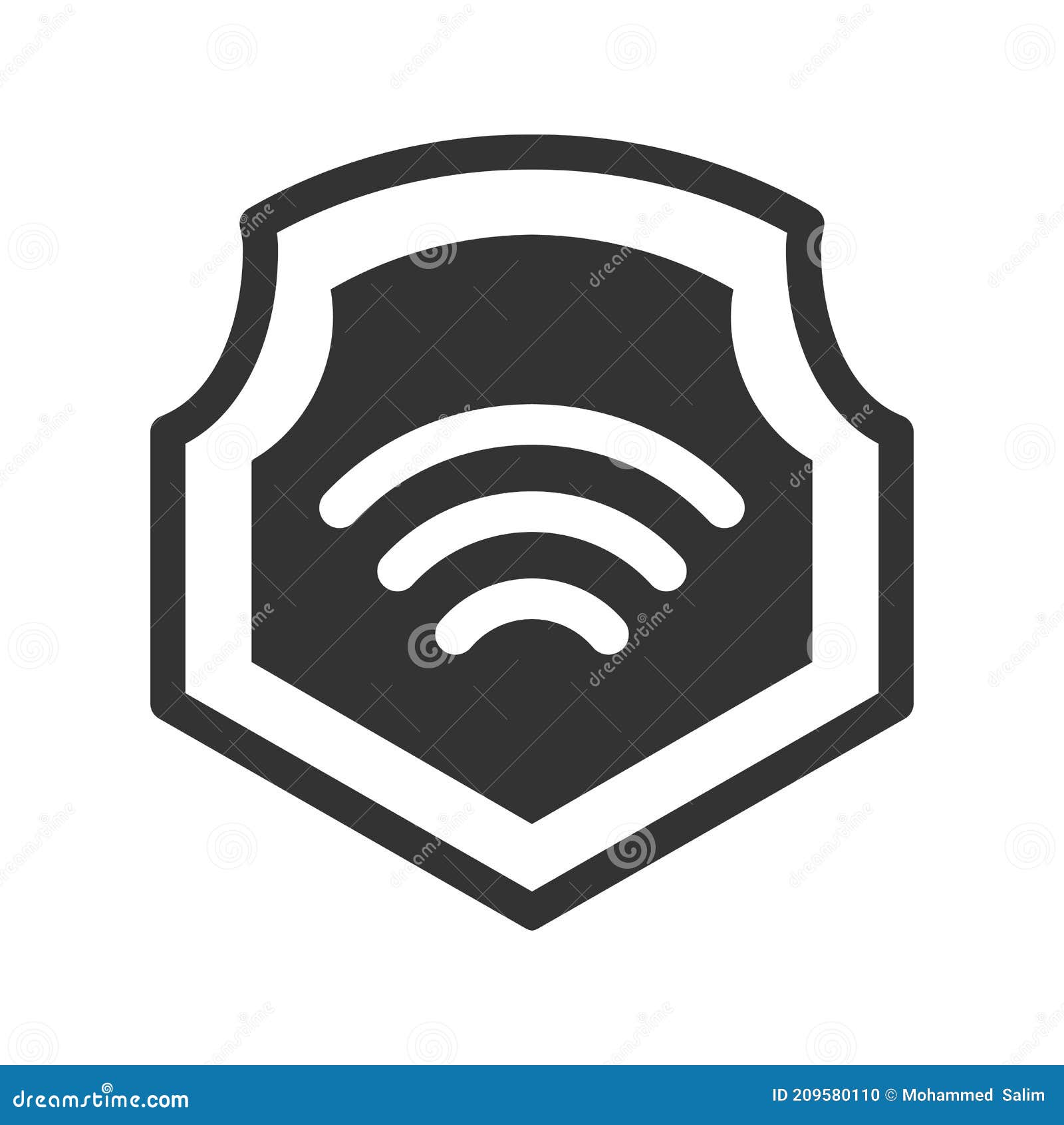 Network Security Icon. Vector Graphics Stock Vector - Illustration of ...