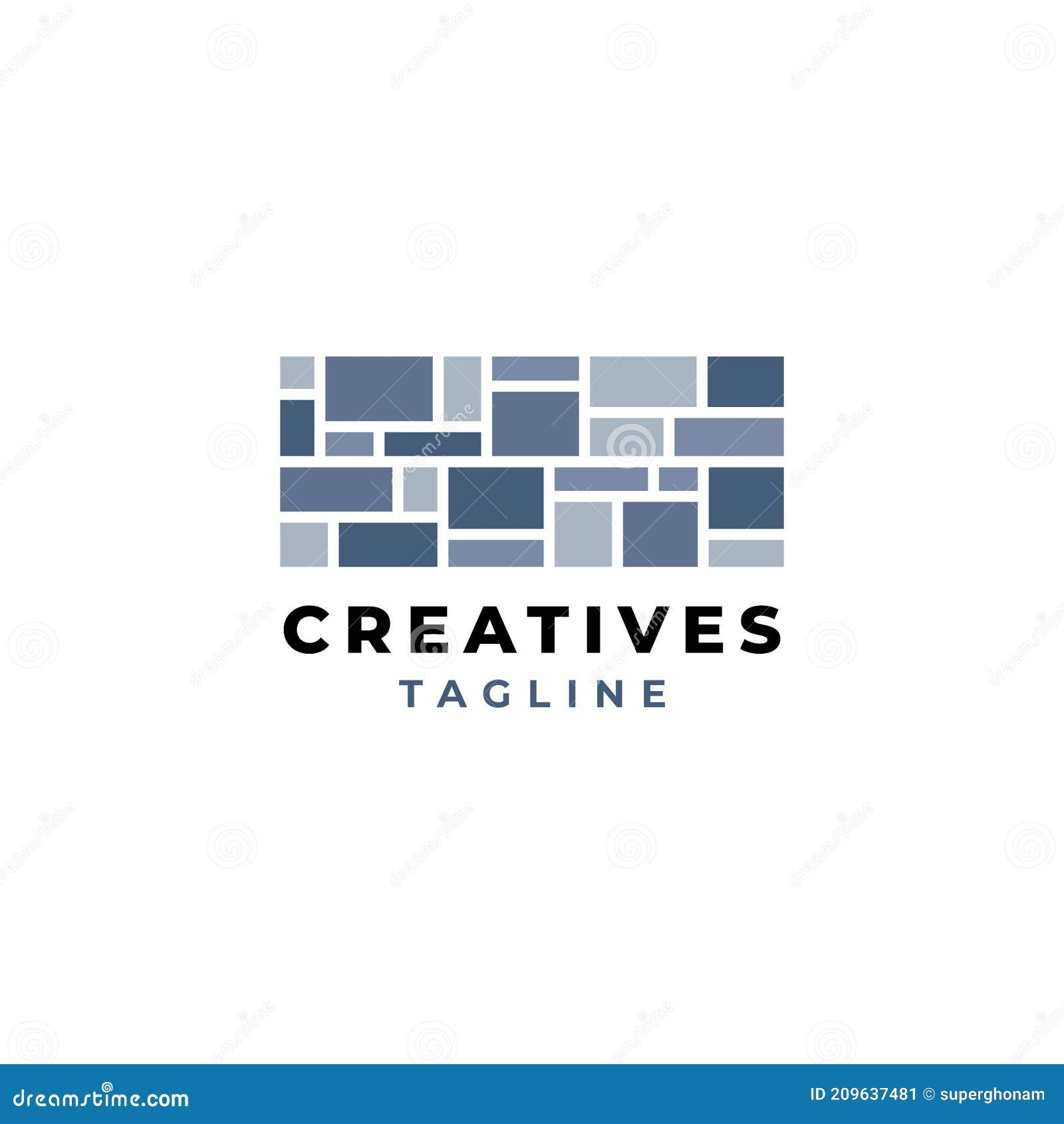 Creative Stone Logo Design Vector Template Stock Vector - Illustration ...