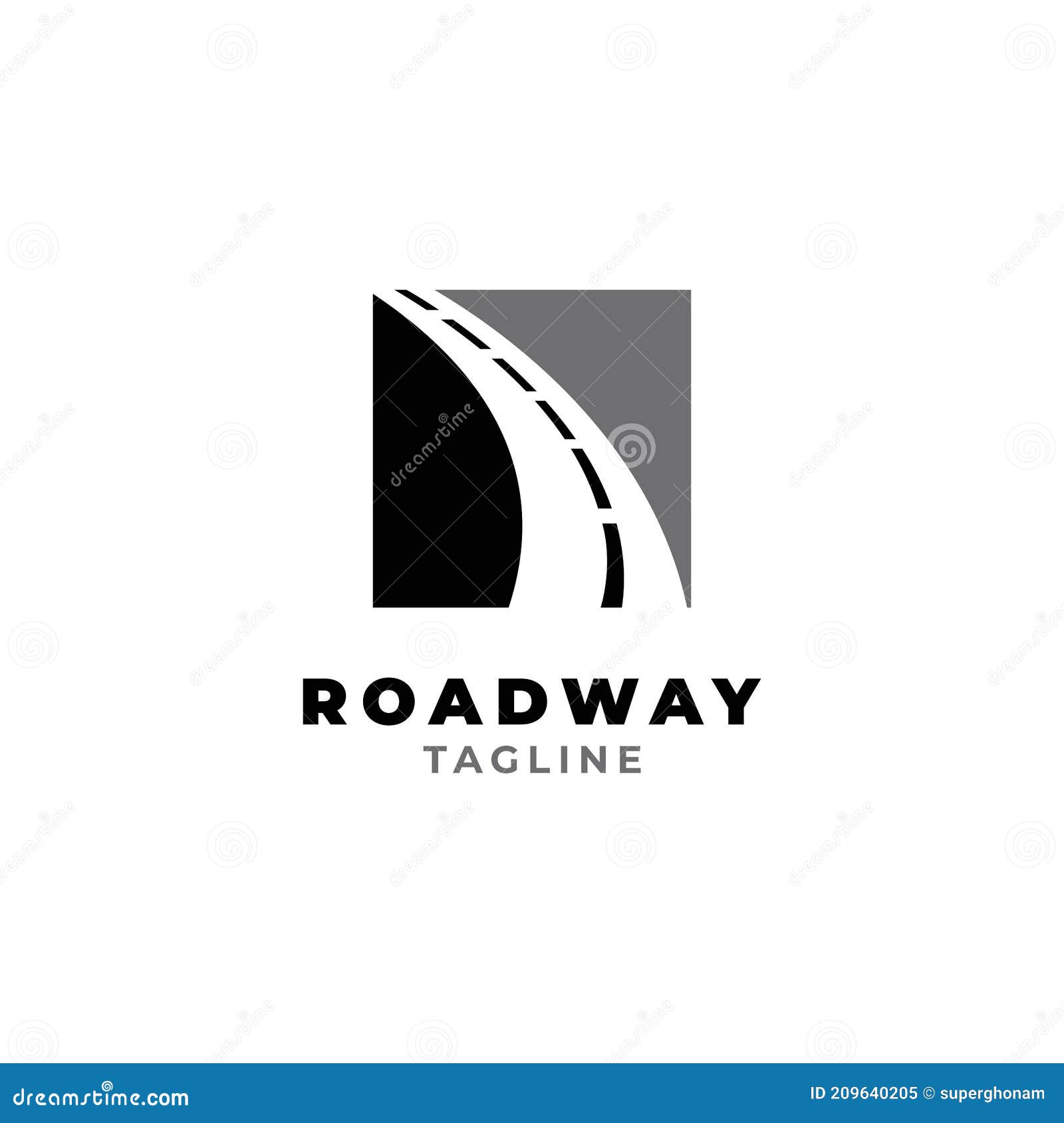 Road Way Logo Design Vector Template Stock Vector - Illustration of ...