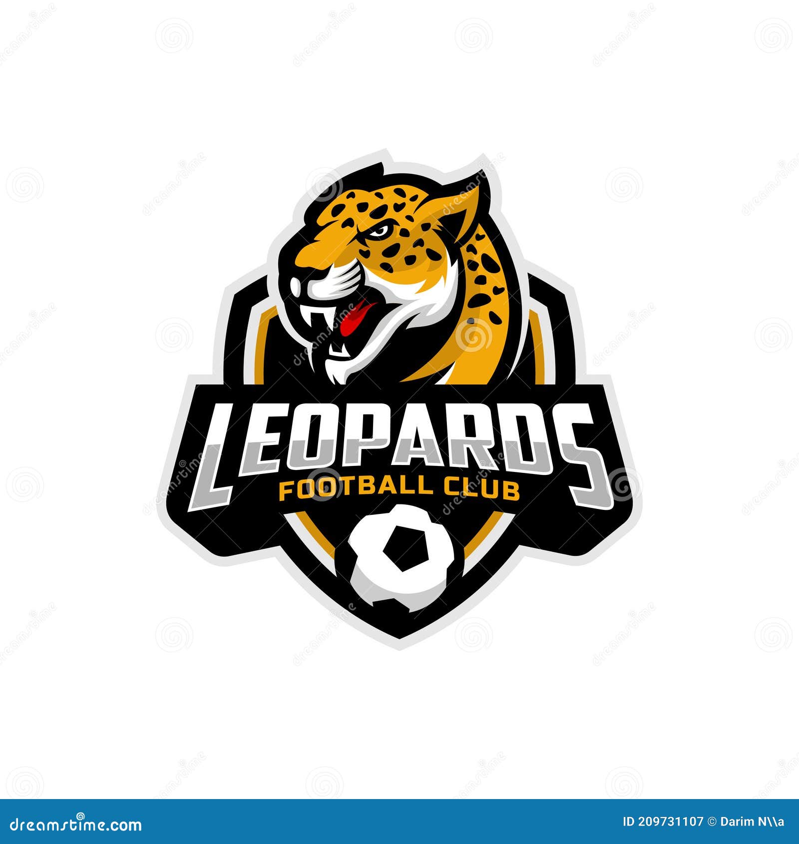 Leopards Football Club Stock Illustrations – 3 Leopards Football Club ...