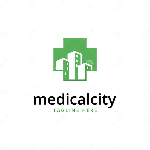 Medical City Logo Design Symbol Vector Template Stock Vector ...