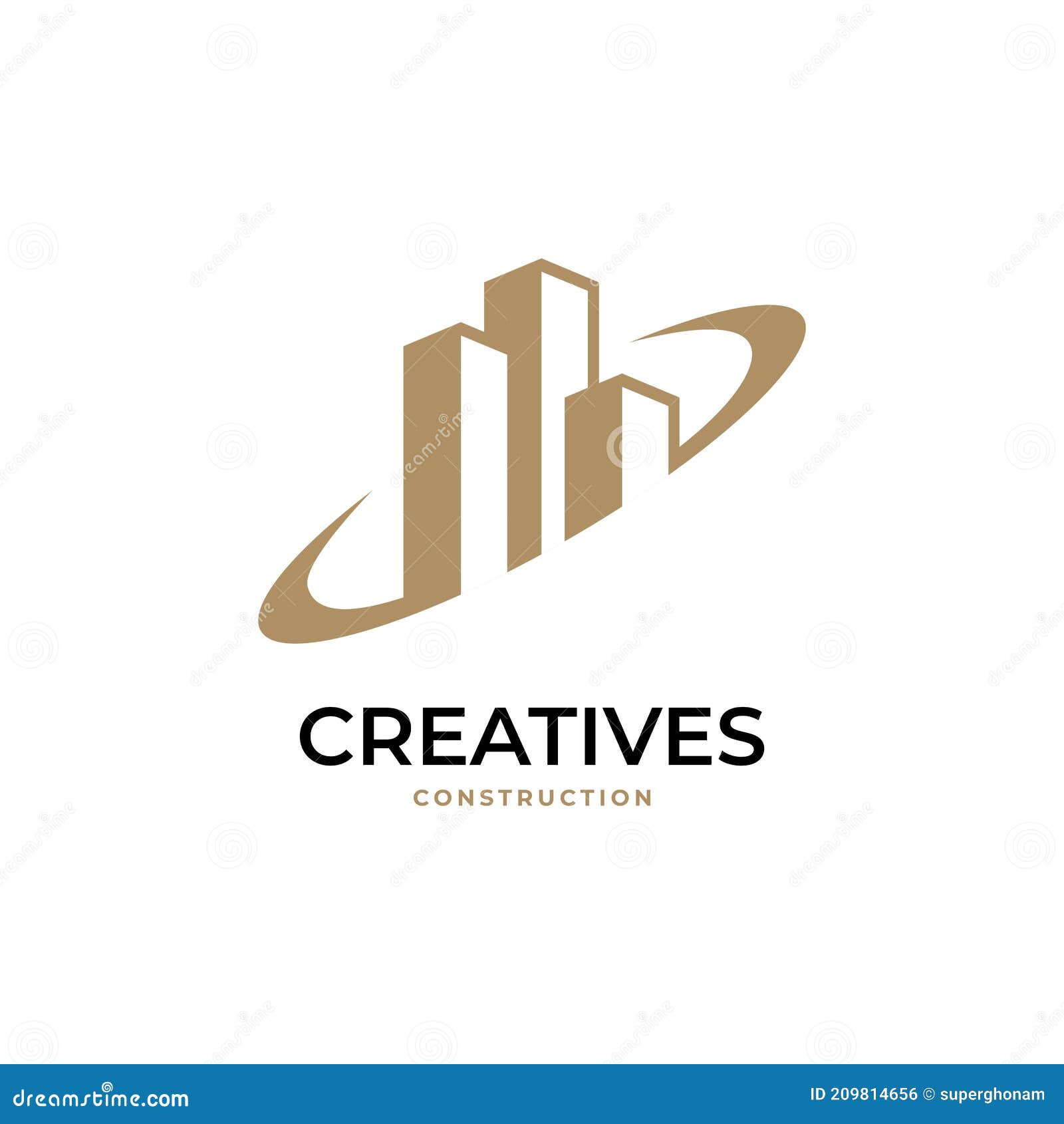 Creative Building Logo Design Template Stock Vector - Illustration of ...