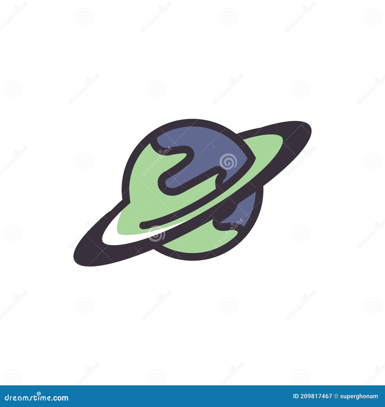 Creative Planet Logo Design Inspiration Vector Template Stock Vector ...